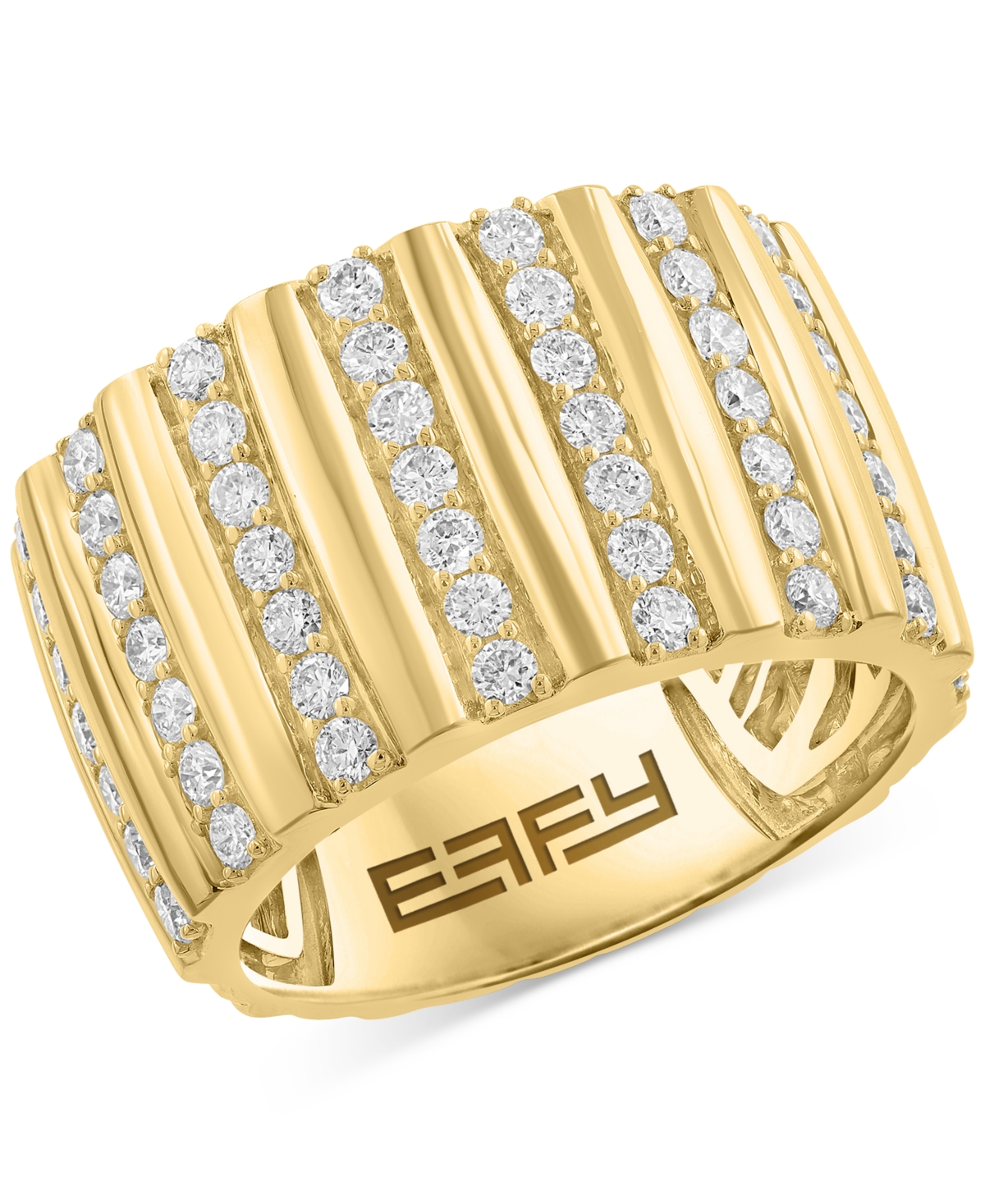 Click here for Effy Diamond Multi Column Wide Width Statement Rin... prices