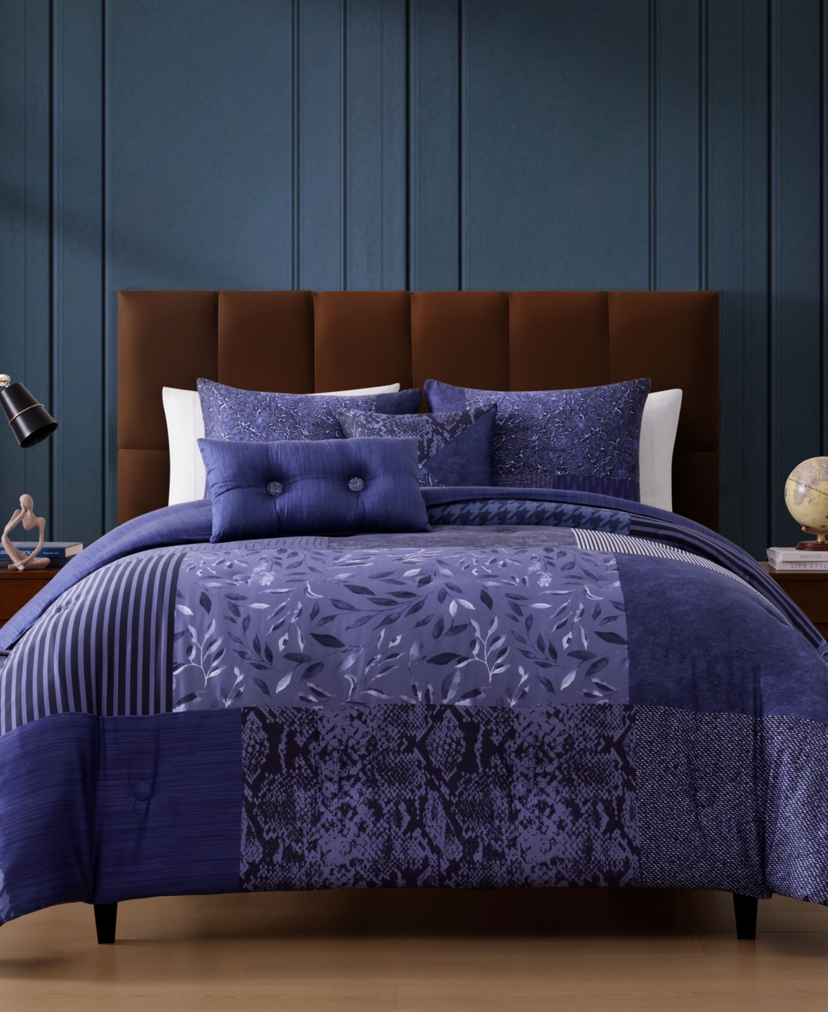 Click here for Bebejan Blue Denim Patchwork Bedding 100 Cotton Sa... prices