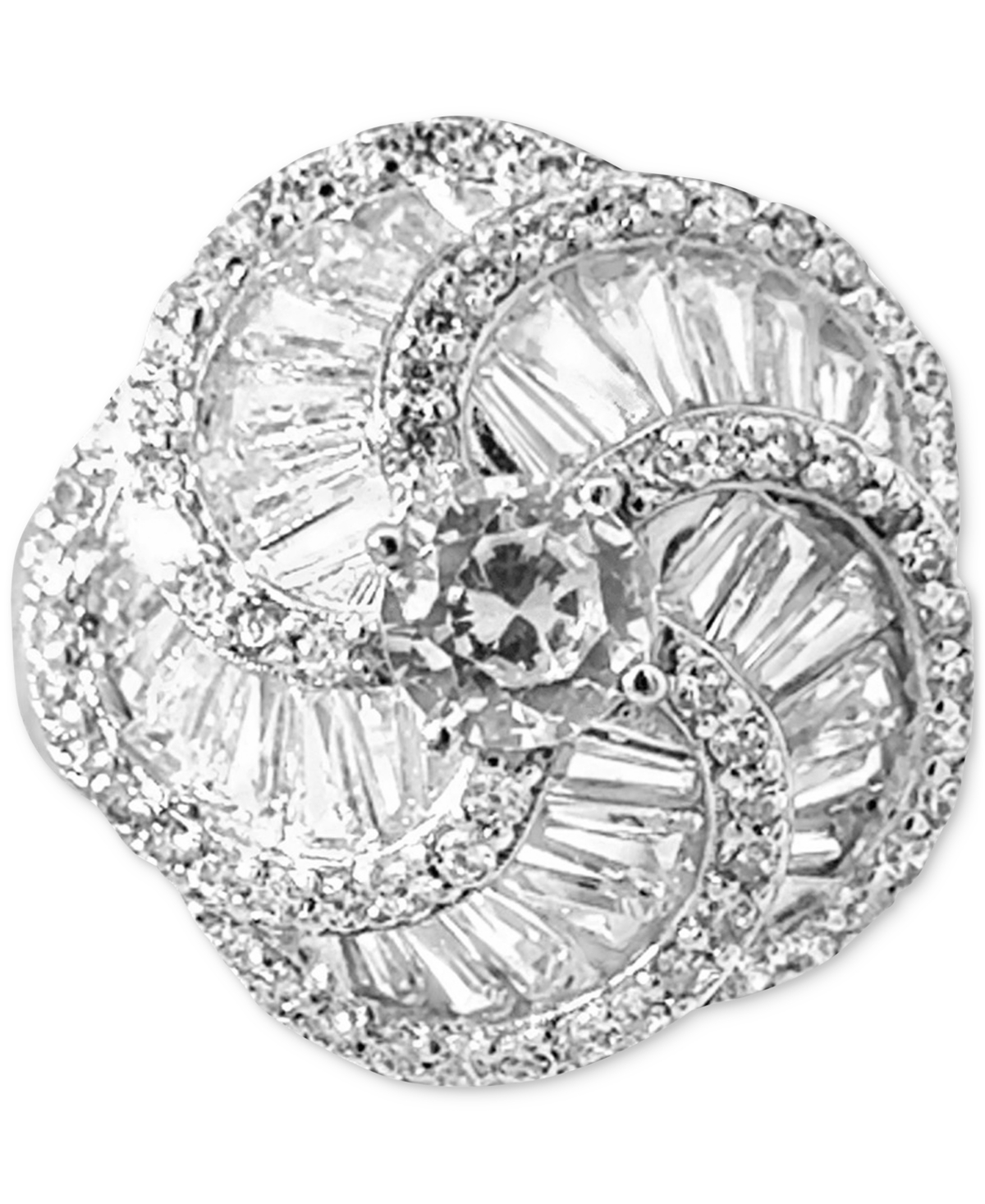 Click here for Giani Bernini Cubic Zirconia Loveknot Statement Ri... prices