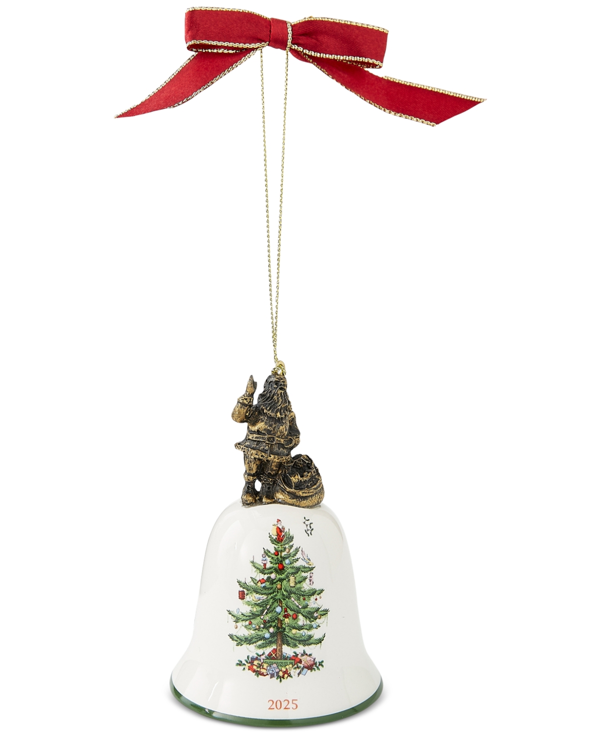 Click here for Spode Christmas Tree 2025 Annual Santa & Bell Orna... prices