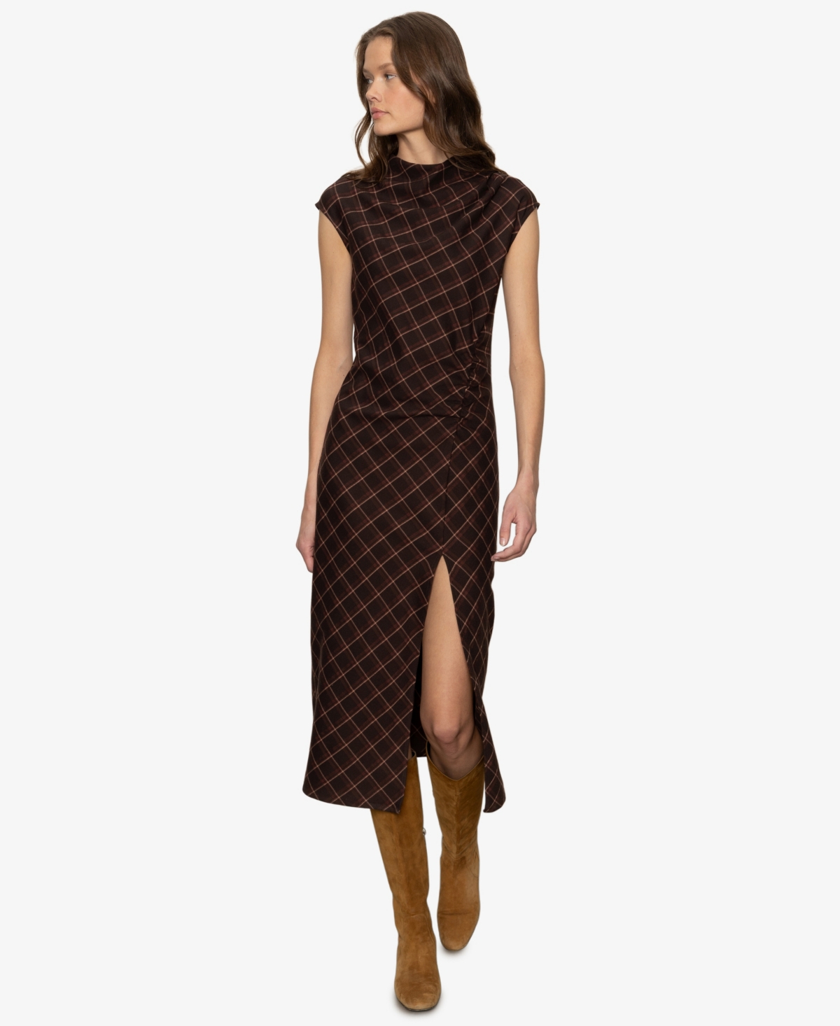 Click here for Sanctuary Womens Autumns Best Dress - Cocoa Plaid prices
