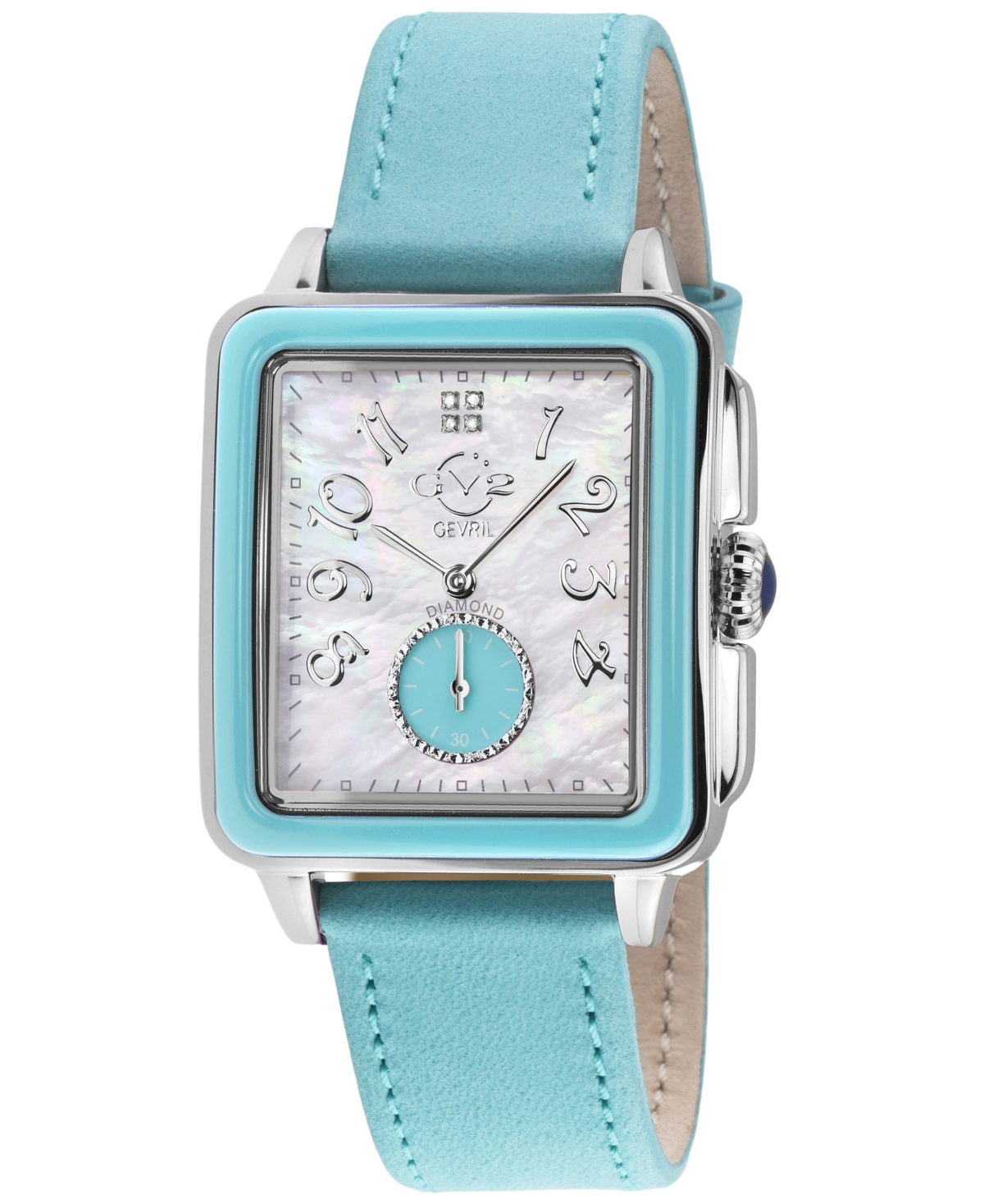 Click here for GV2 by Gevril Womens Bari Diva Teal Blue Leather S... prices