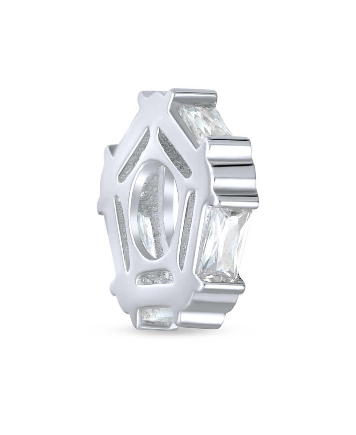 Click here for Bling Jewelry Geometric Baguette Cz Thin Spacer Be... prices
