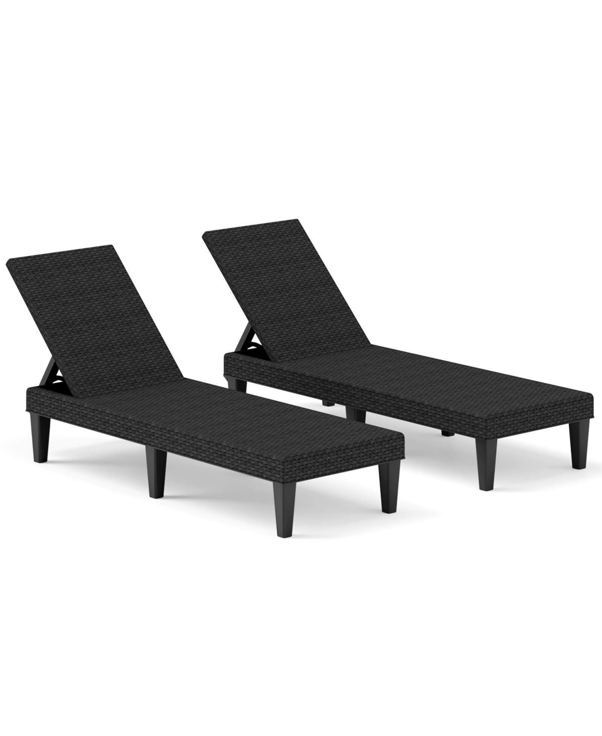 Click here for Costway Outdoor Chaise Lounger Chair 3-Position Re... prices