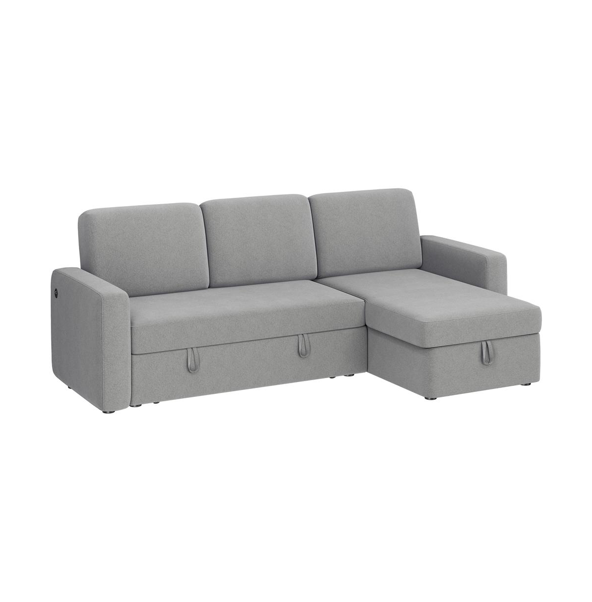 Click here for L-Shaped Reversible Sleeper Sectional Sofa with Ch... prices