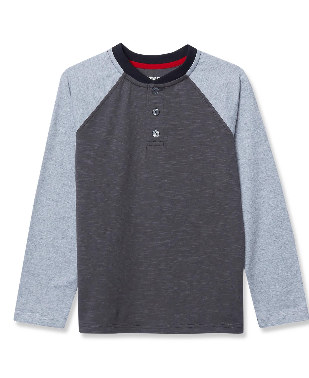 Click here for Lands End Boys Henley Shirt - Iron/gray heather prices