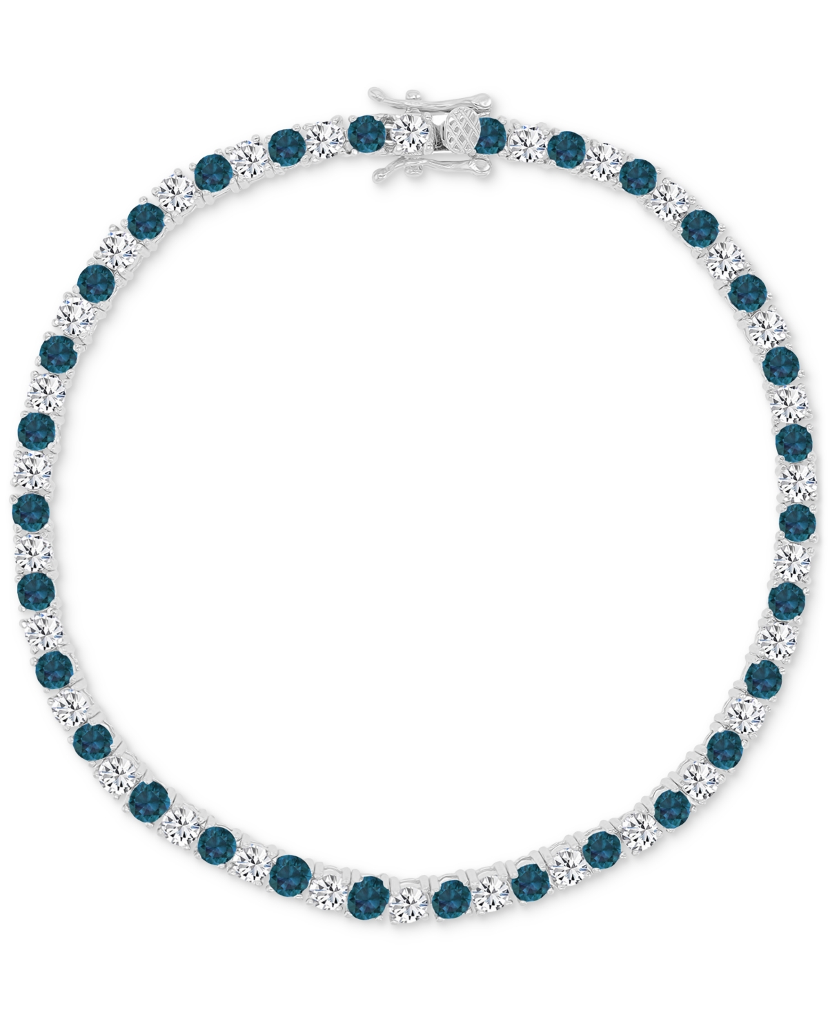 Click here for Round-Cut Cubic Zirconia Bracelet in Sterling Silv... prices