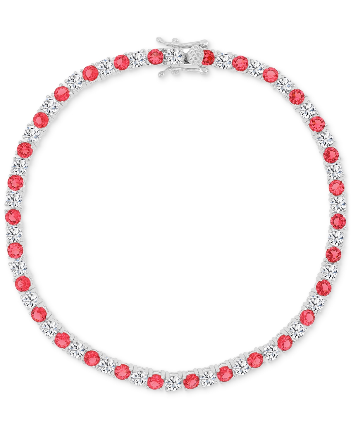 Click here for Round-Cut Cubic Zirconia Bracelet in Sterling Silv... prices