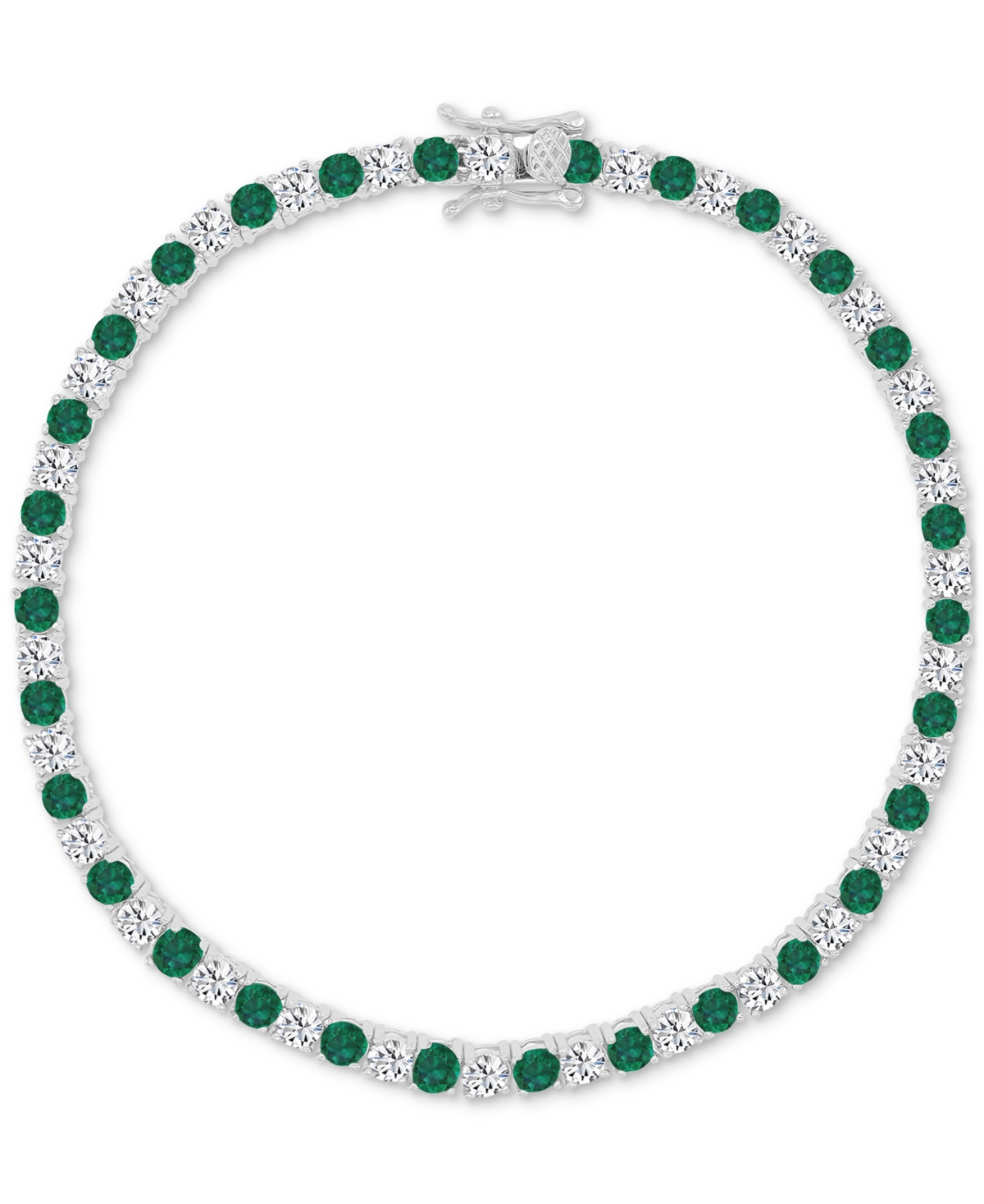 Click here for Round-Cut Cubic Zirconia Bracelet in Sterling Silv... prices