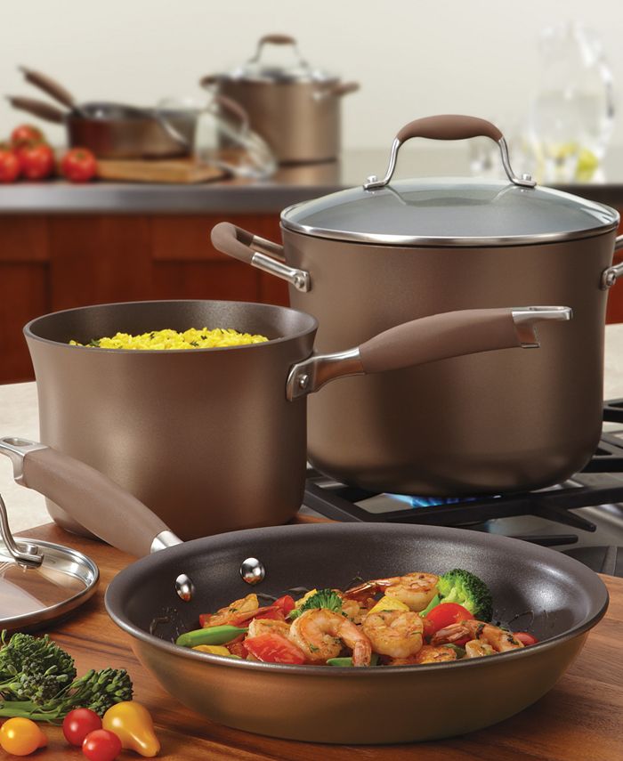 Anolon Advanced Bronze Hard Anodized Nonstick 10-Qt. Stockpot with Lid ...