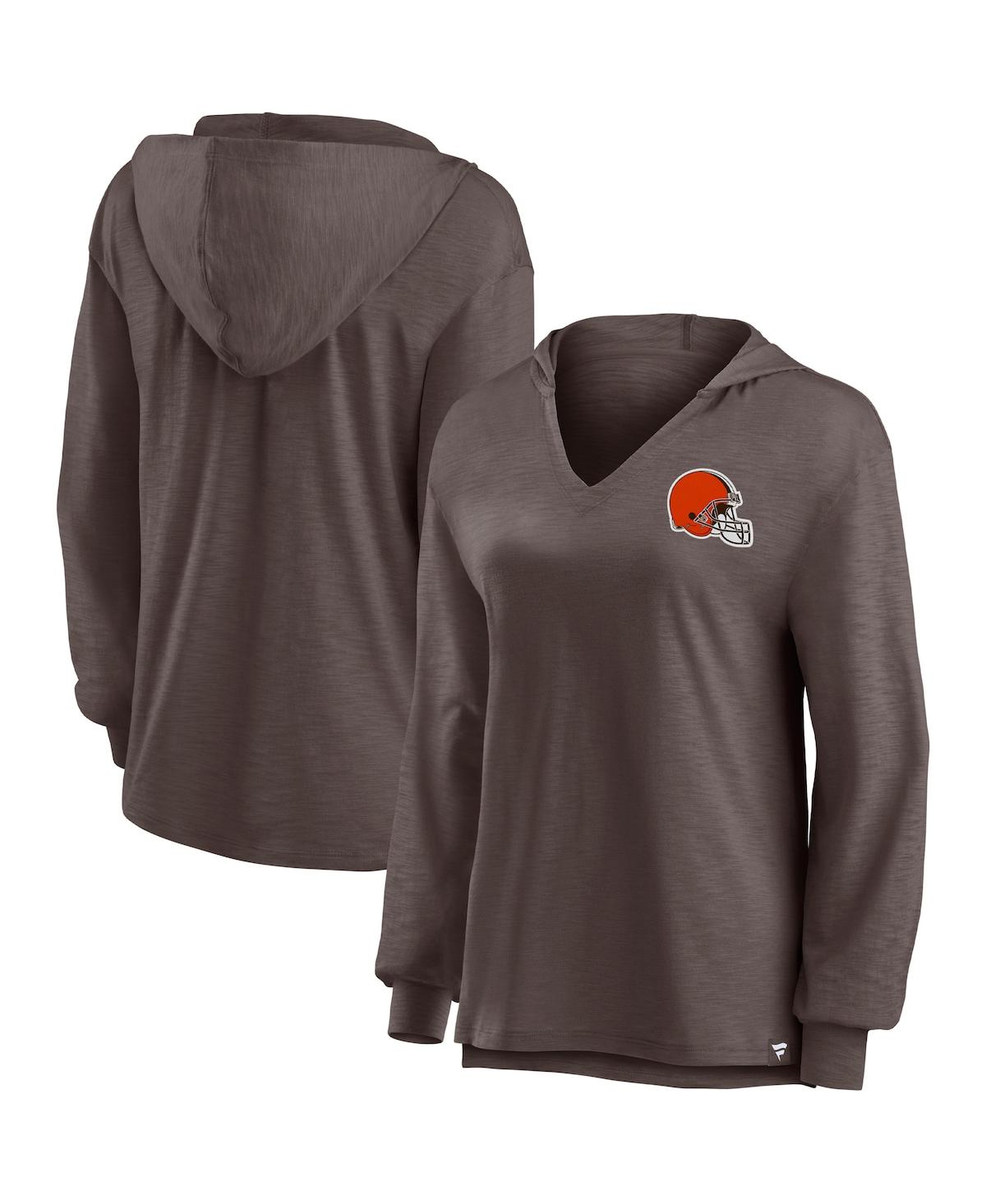 Click here for Fanatics Womens Brown Cleveland Browns Jumper V-Ne... prices