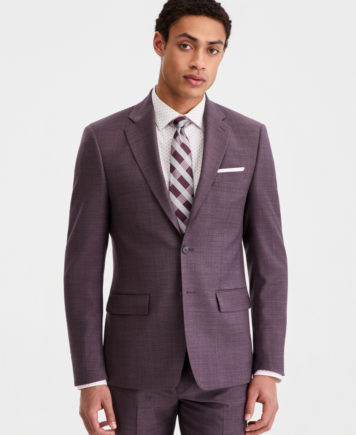 Click here for Calvin Klein Mens Slim-Fit Wool-Blend Suit Separat... prices