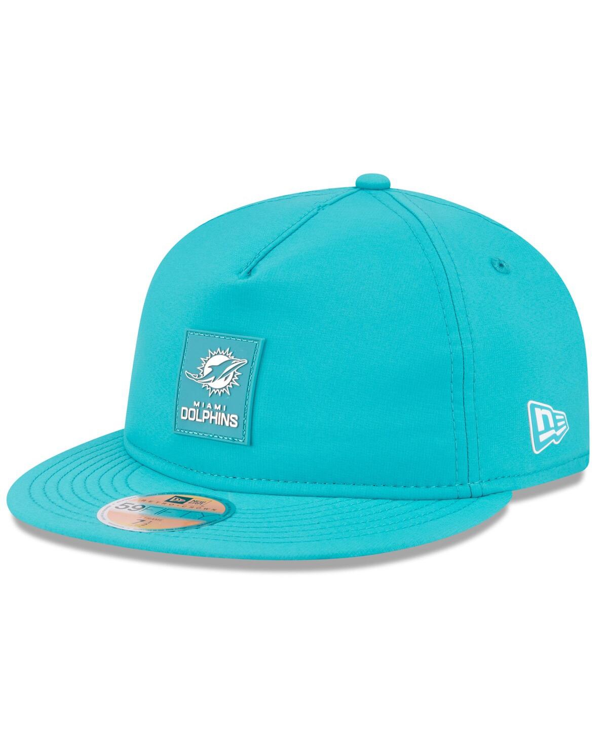 Click here for New Era Mens Aqua Miami Dolphins 2025 Sideline Ret... prices