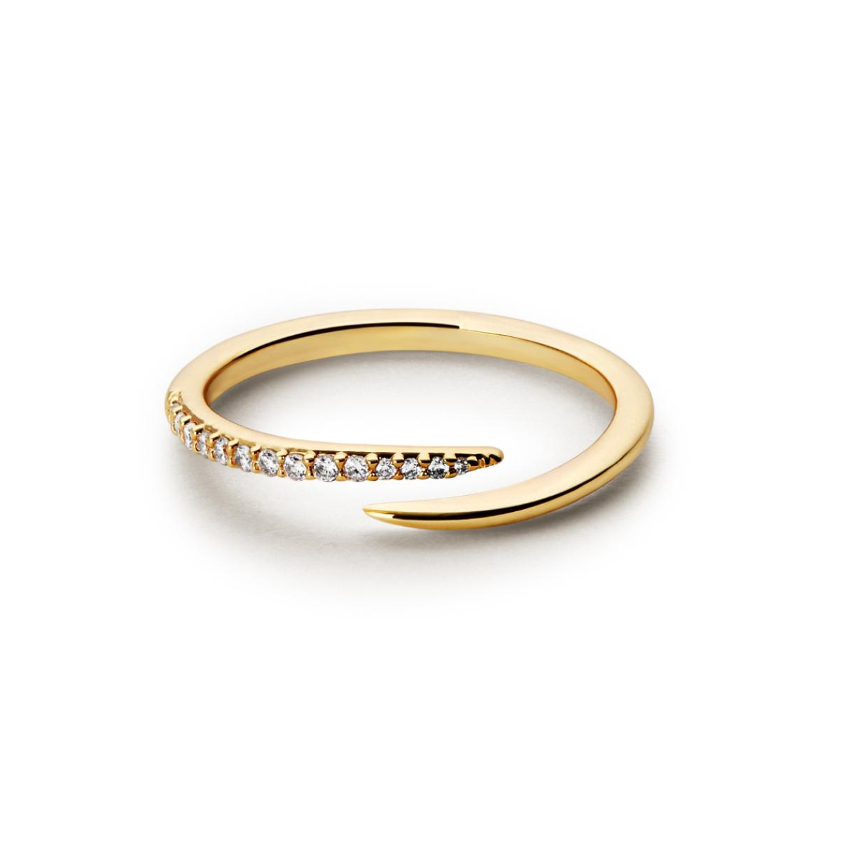 Click here for Ana Luisa Claw Ring - Oren - Gold  gold prices