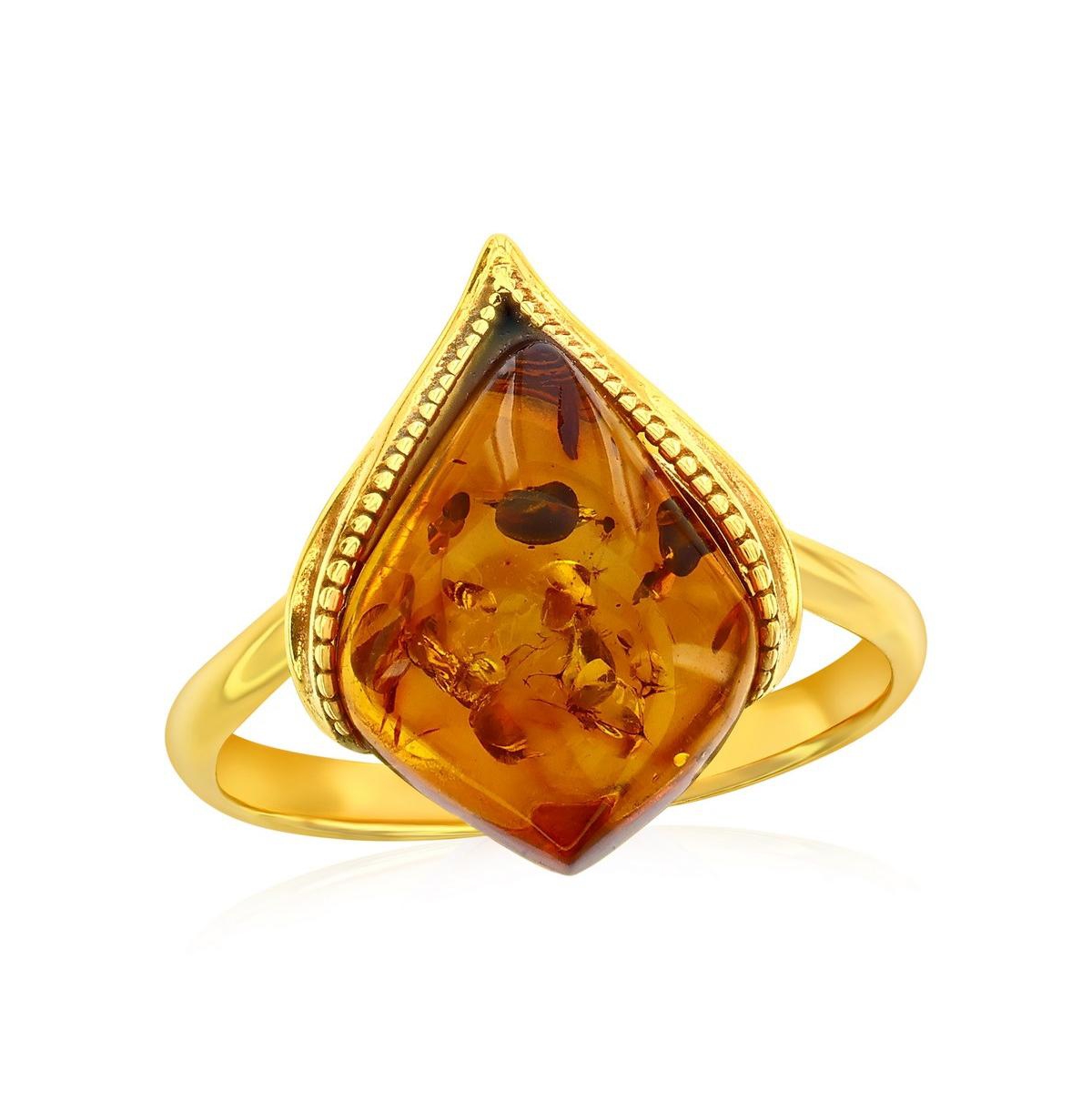 Click here for Caribbean Treasures Sterling Silver  Amber Marquis... prices