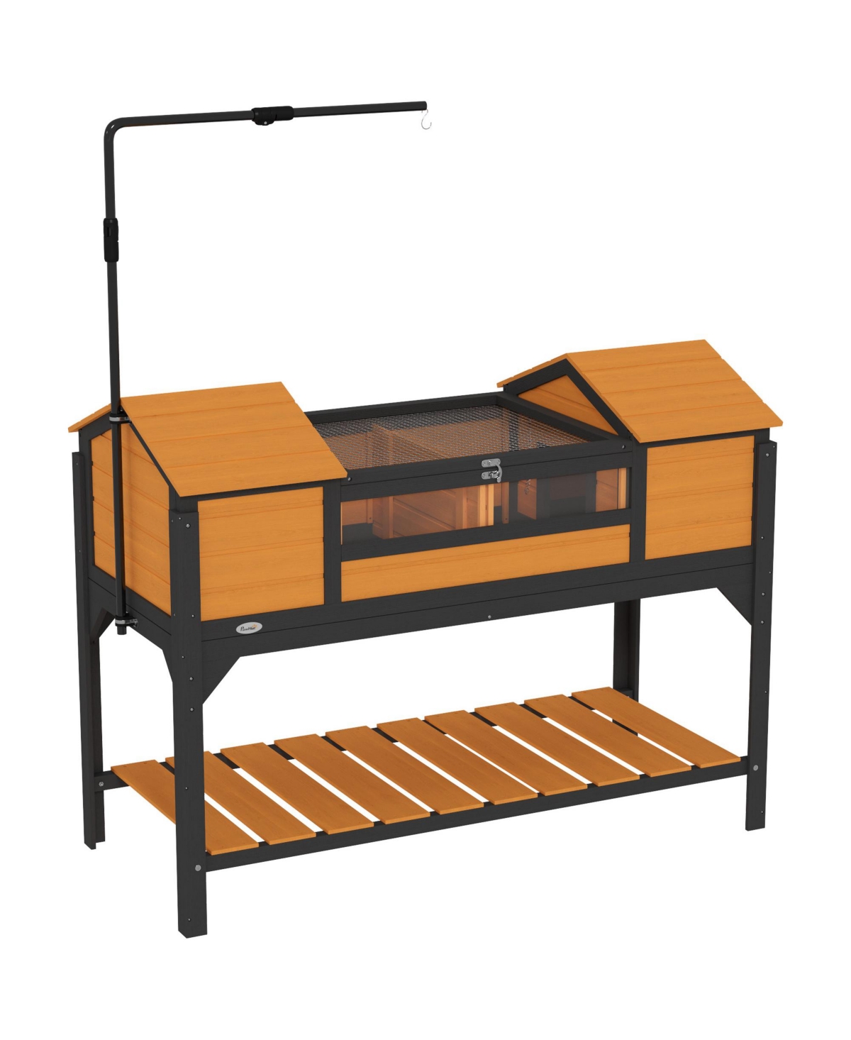Click here for PawHut Wooden Tortoise Habitat W/ Adjustable Lamp... prices
