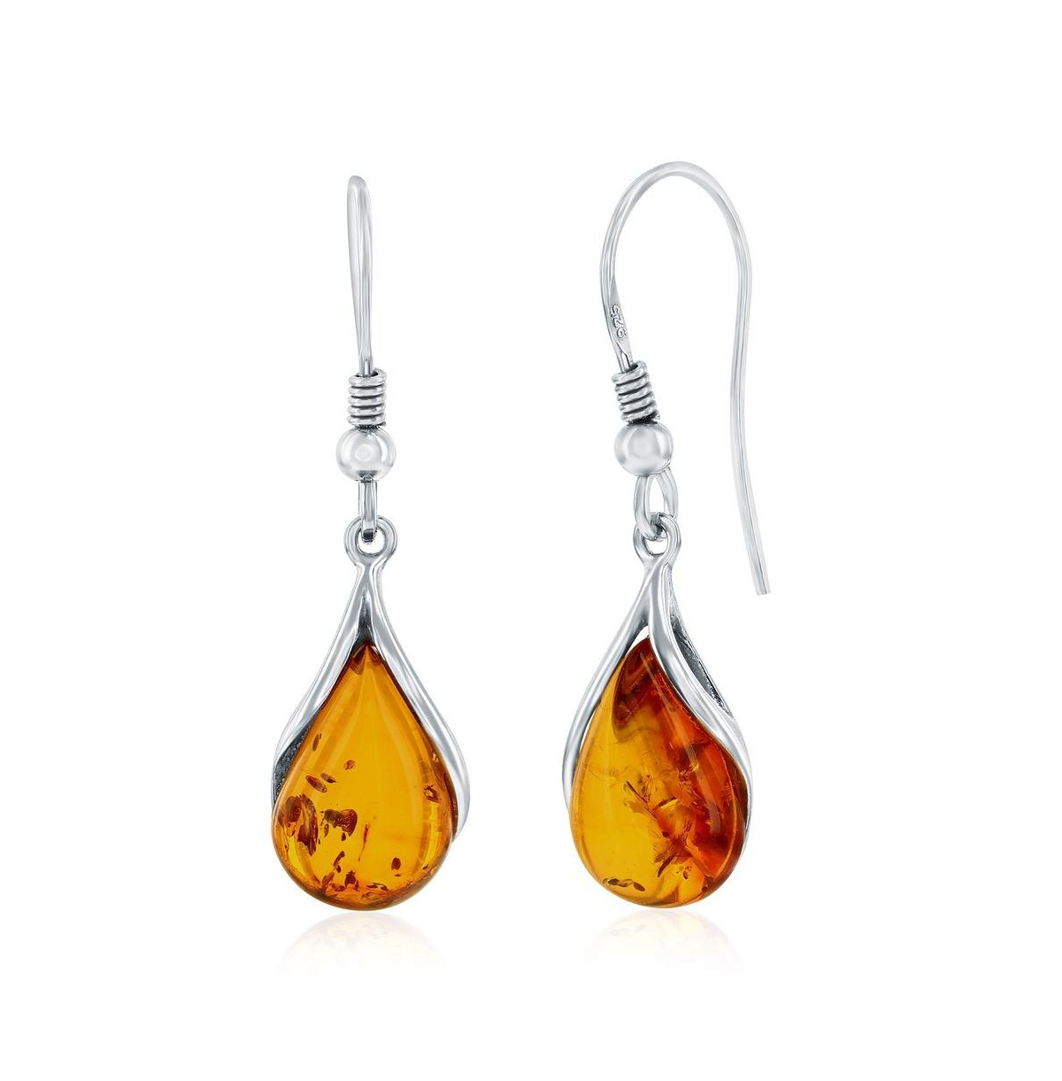 Click here for Caribbean Treasures Sterling Silver  Teardrop Ambe... prices