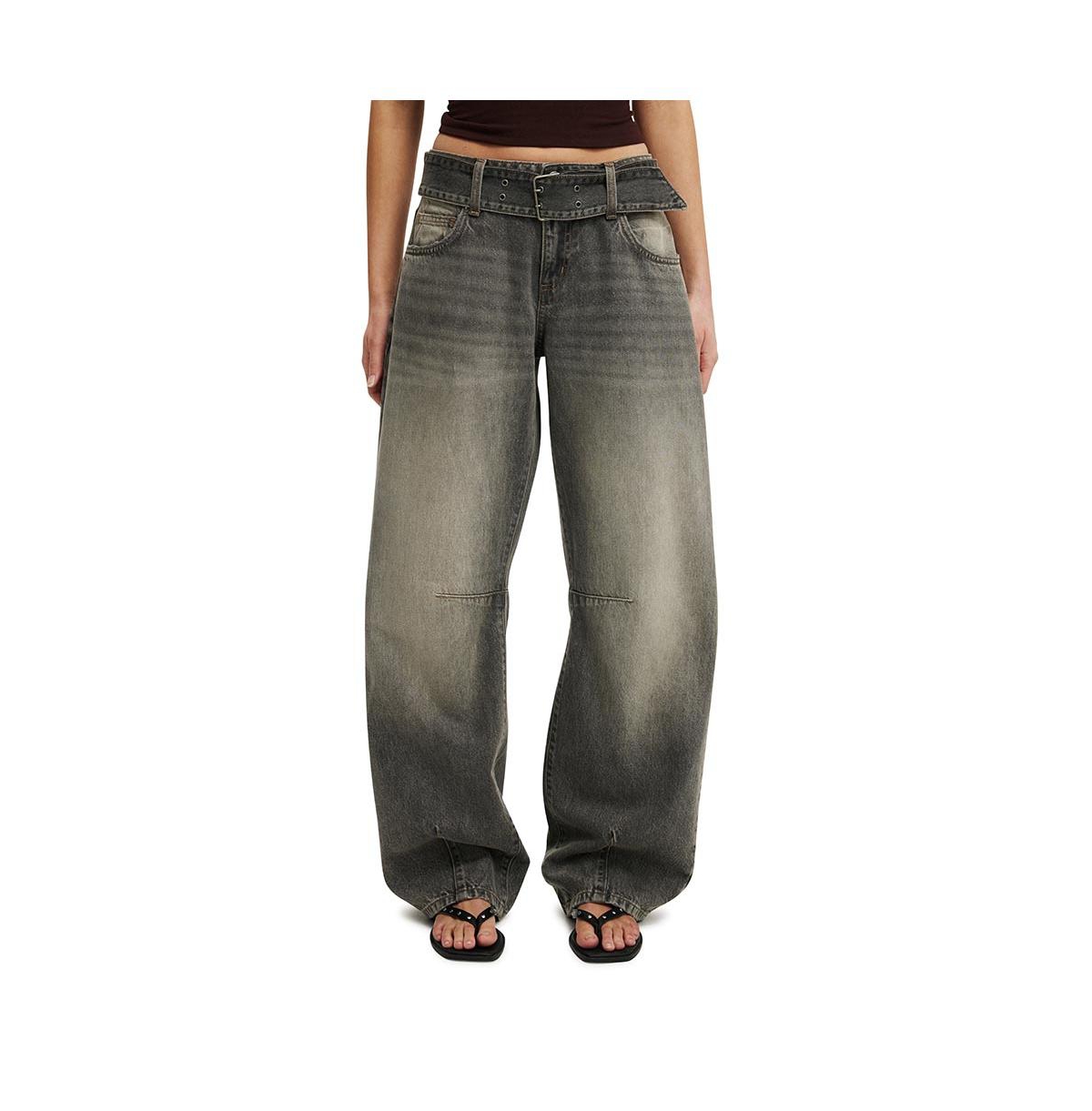 Click here for Cotton On Womens Low Barrel Jean - Y2k washed grey prices