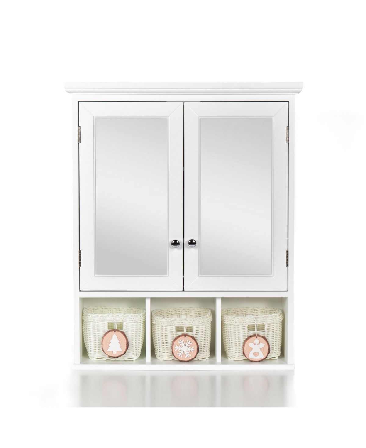 Click here for Casainc White Bathroom Mirror Cabinet with Double... prices