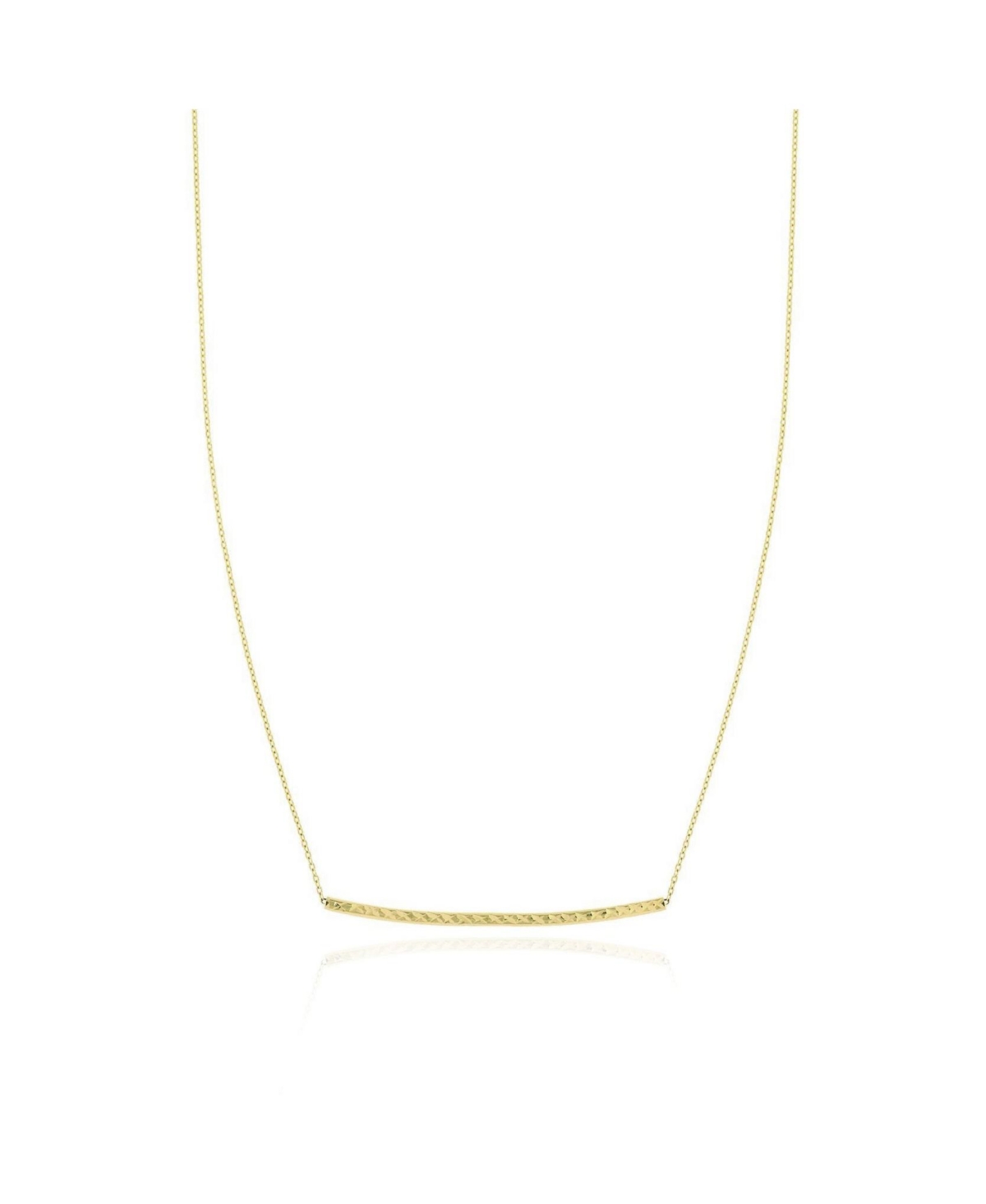 Click here for The Lovery Sparkle Cut Bar Necklace 14K Gold - Gol... prices