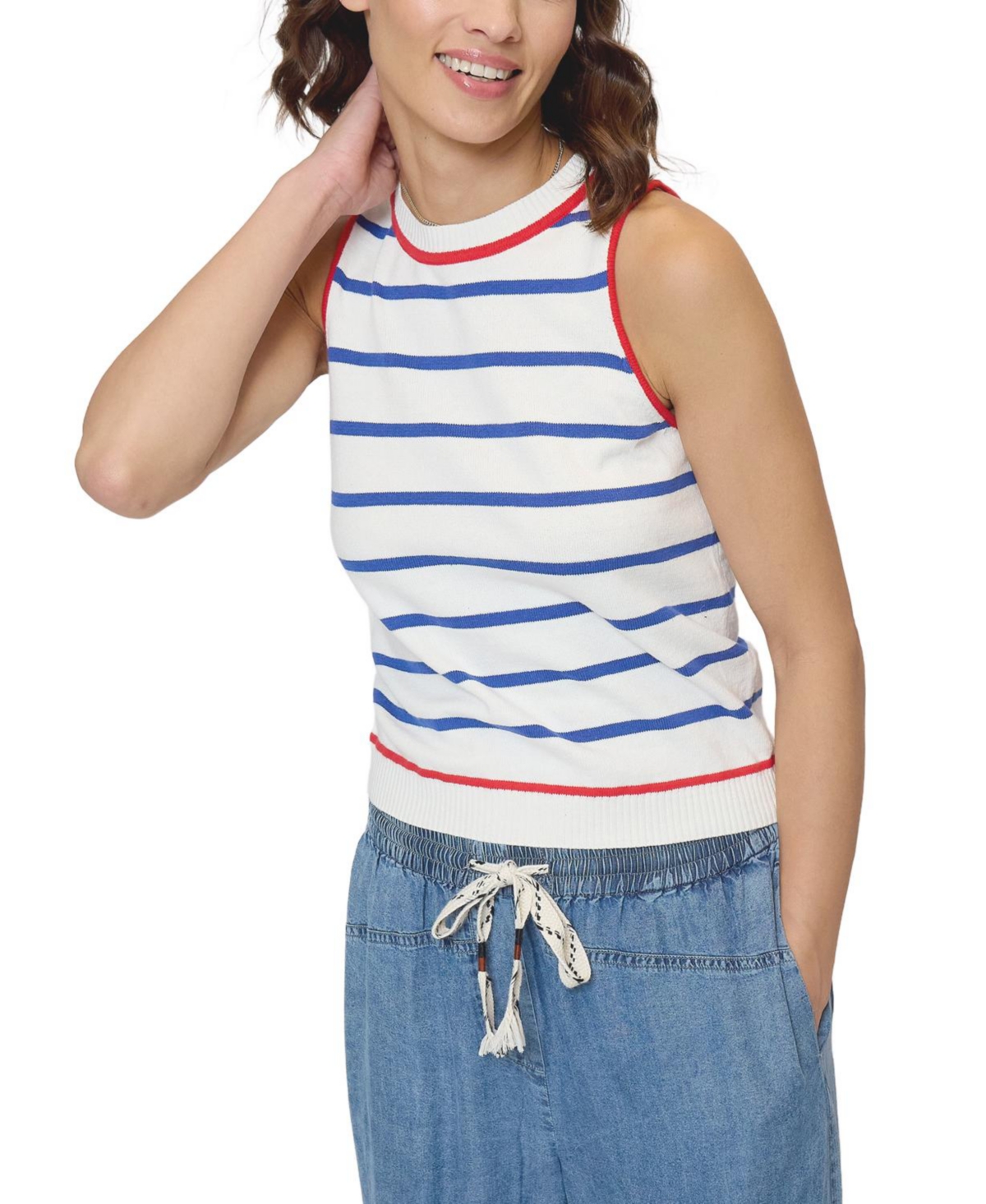 Click here for Central Park West Womens Junie Halter Tank - Red-b... prices