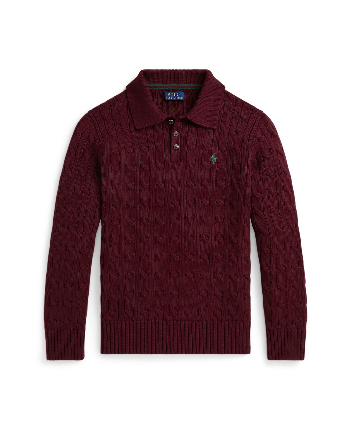 Click here for Polo Ralph Lauren Big Boys Cable-Knit Cotton Polo... prices