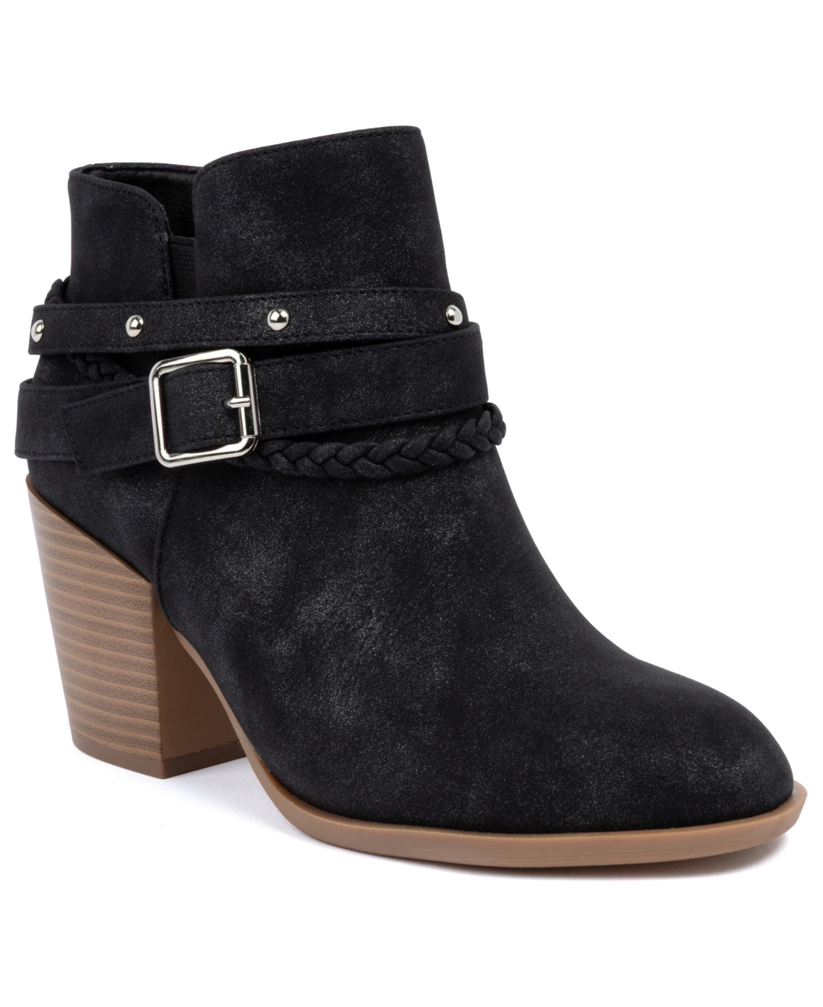 Click here for Sugar Womens Sansa Closed Toe Ankle Booties - Blac... prices