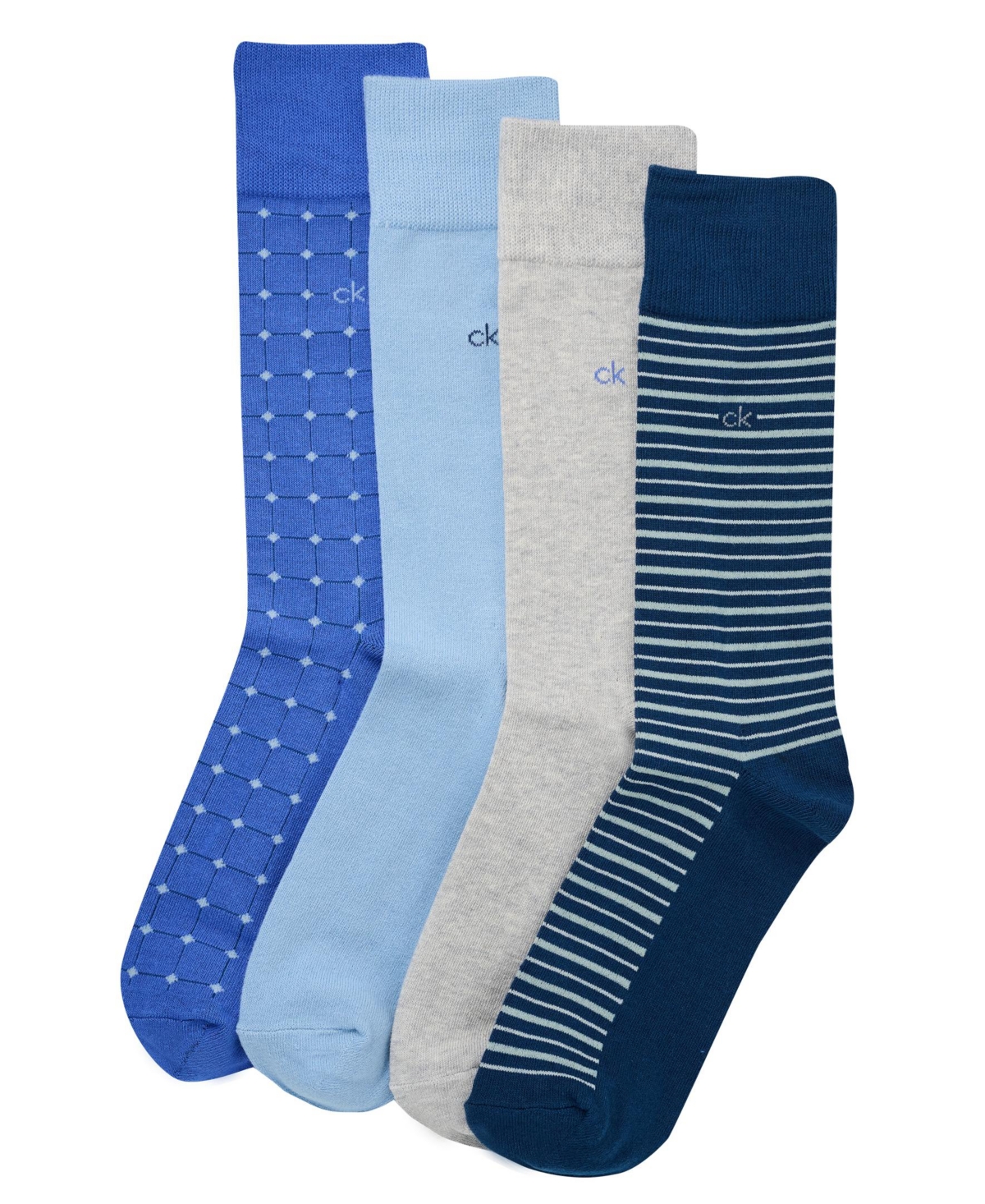 Click here for Calvin Klein Mens 4-Pack Assorted Crew Socks Set -... prices