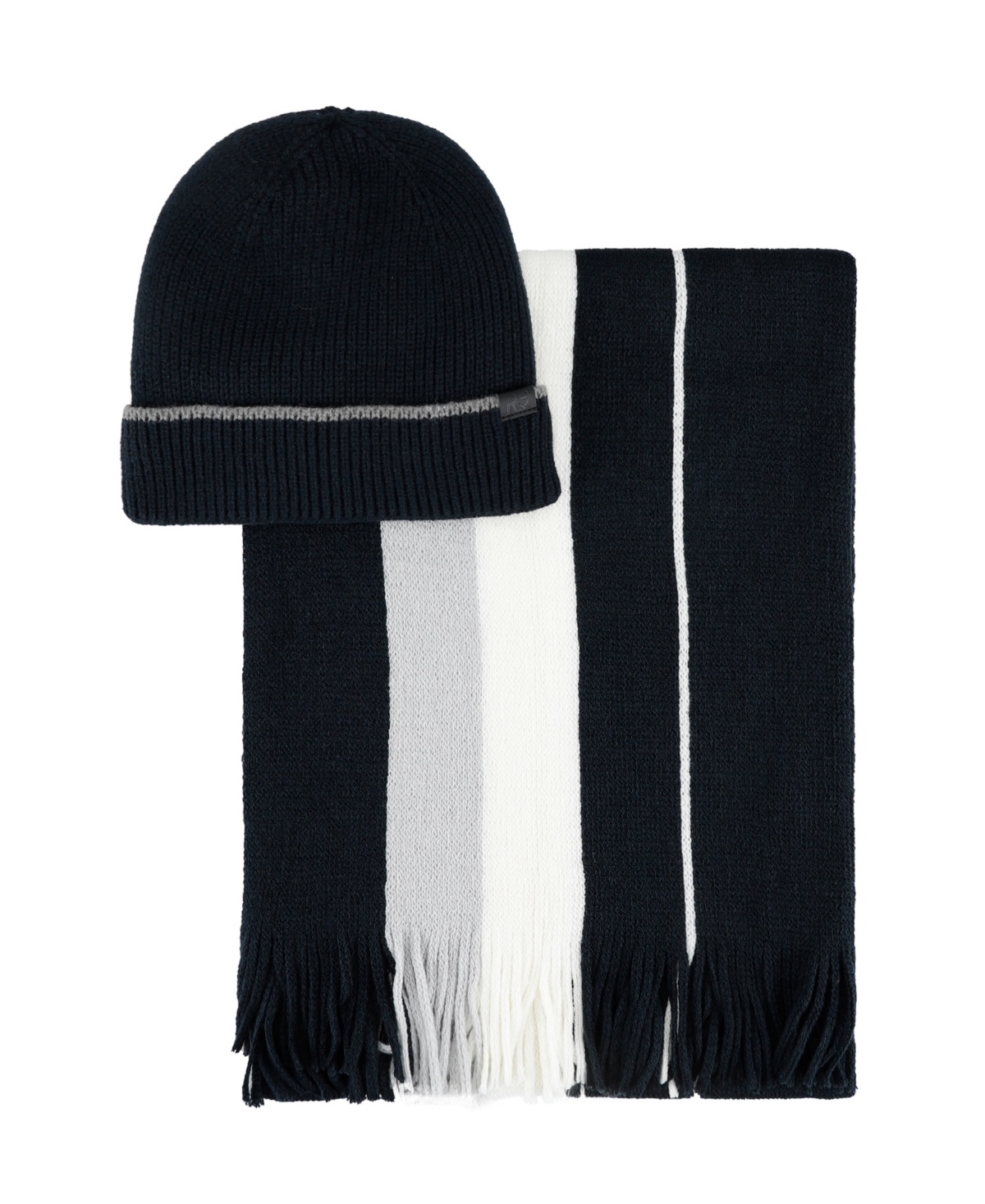 Click here for Kenneth Cole Reaction Mens 2-Piece Beanie and Ribb... prices