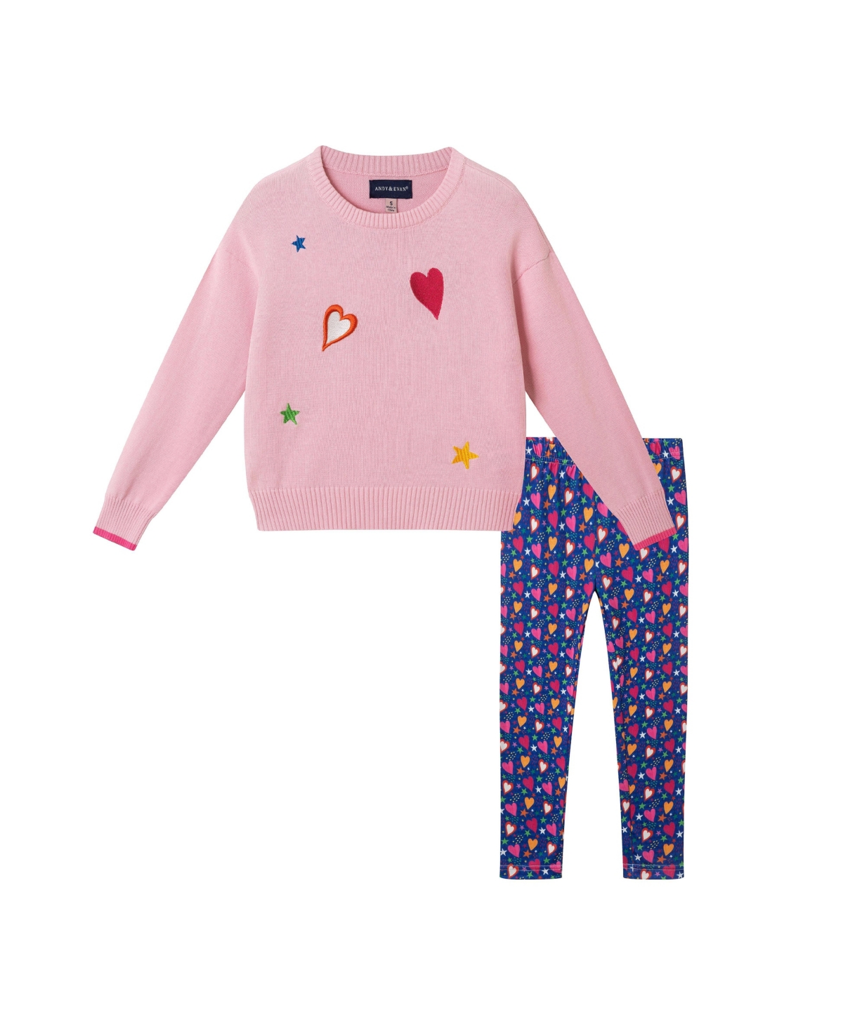 Click here for Andy & Evan Toddler Girls Toddler/Child Hearts Che... prices
