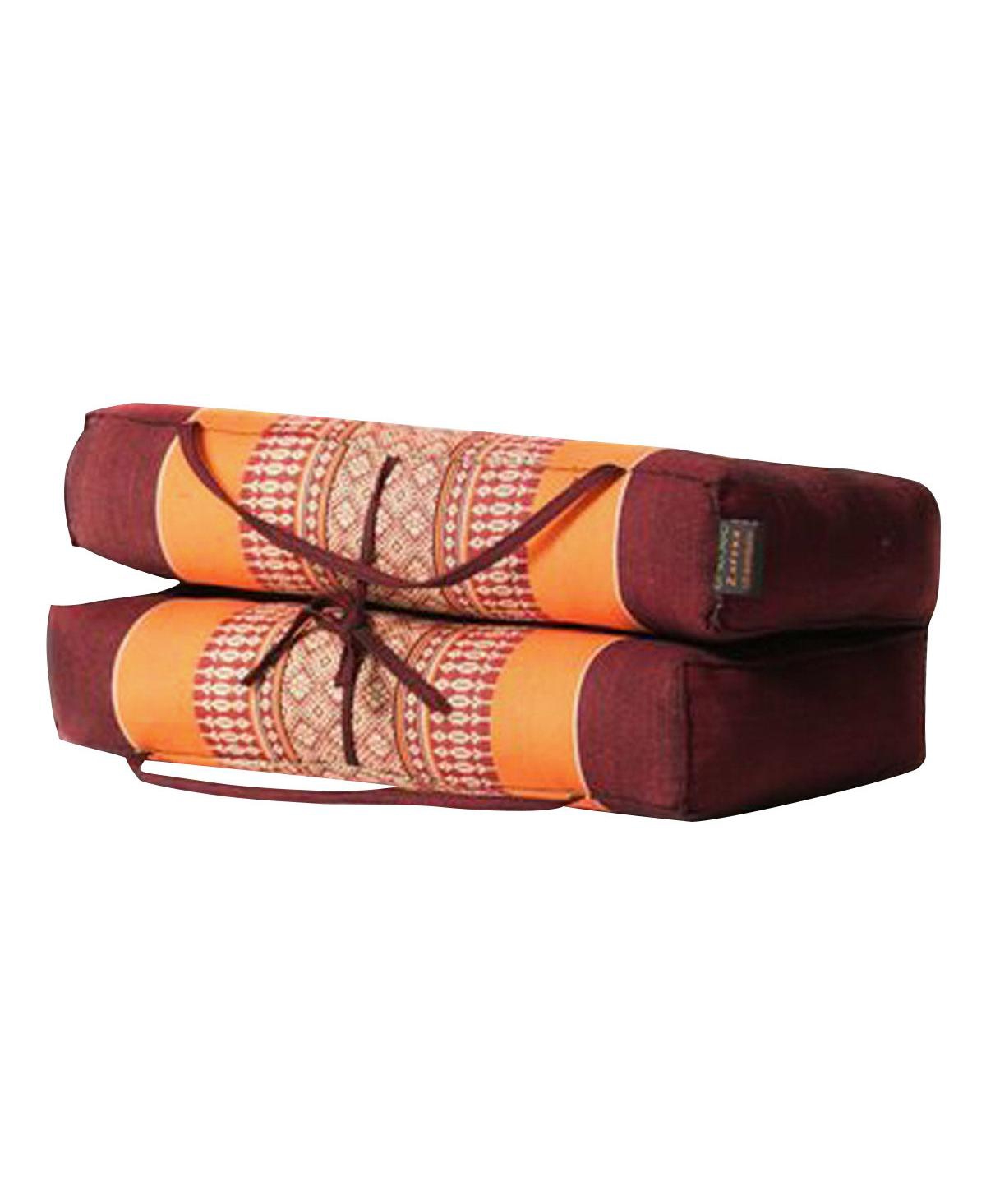 Click here for Zafuko Yoga & Med Cushion - Burgundy/orange prices