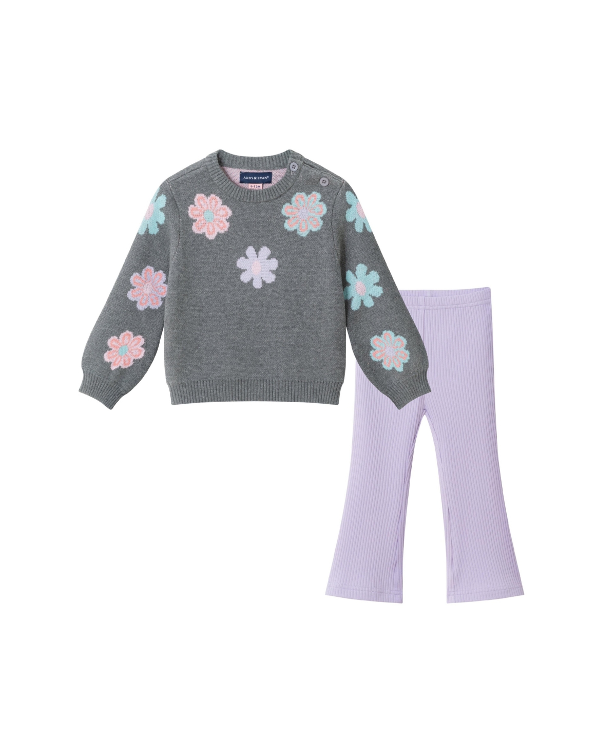 Click here for Andy & Evan Infant Girls Floral Sweater w/Legging... prices