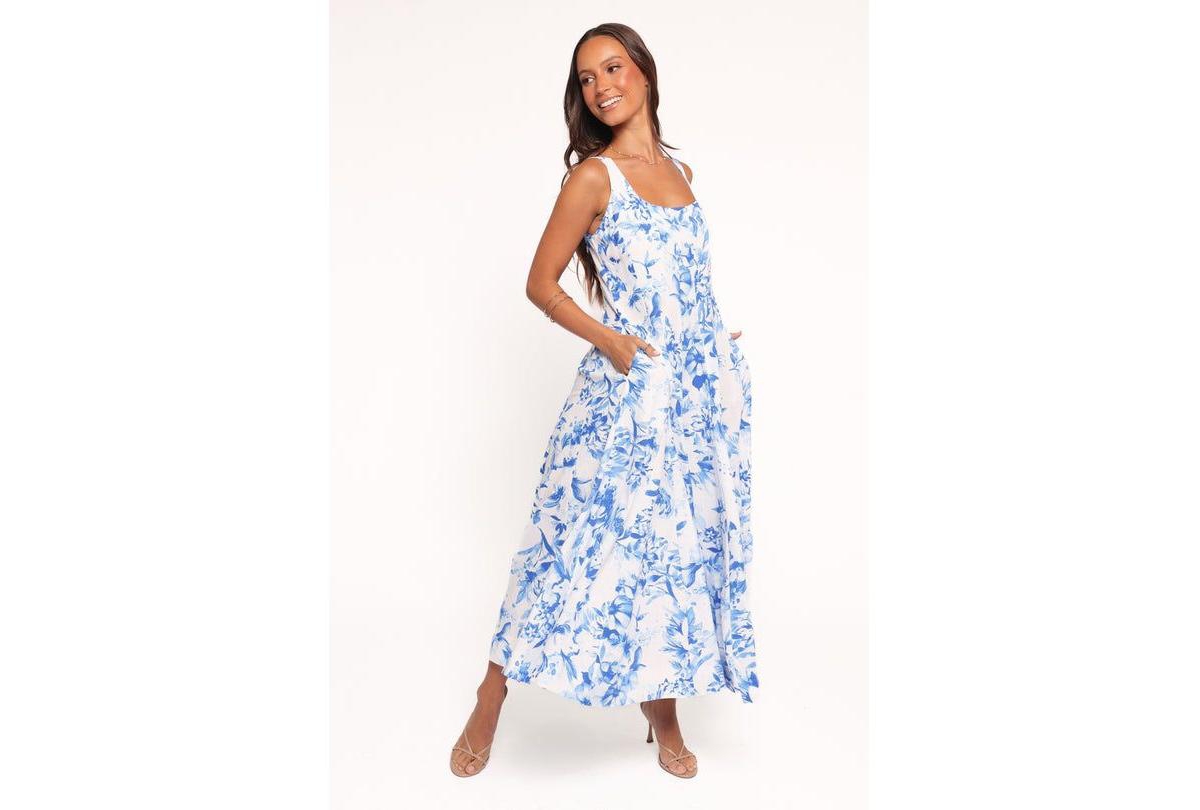Click here for Petal and Pup Lowen Midi Dress - Blue floral prices