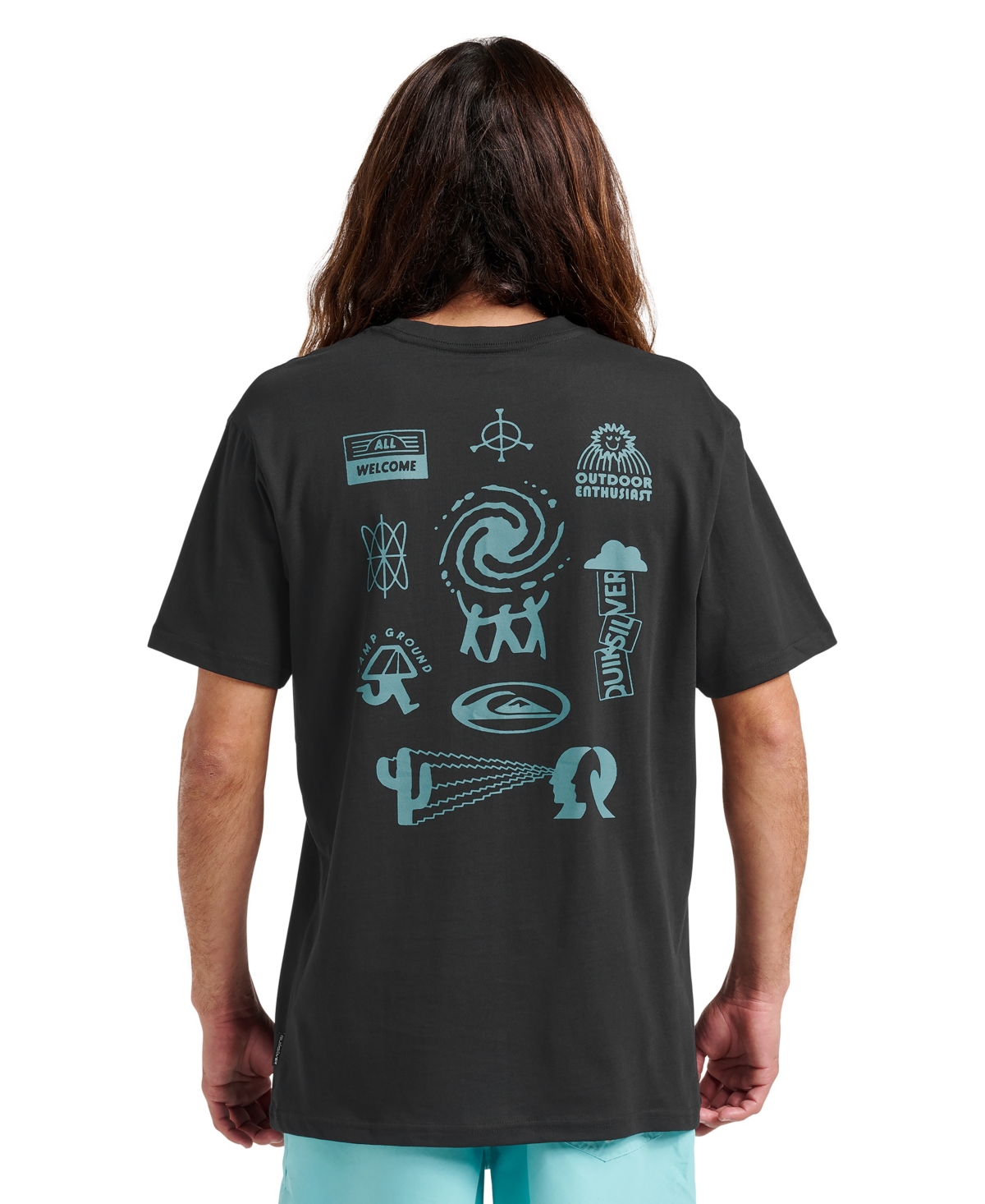 Click here for Quiksilver Mens All Welcome T-Shirt - Black prices