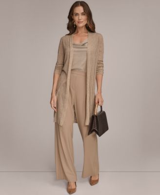 Click here for Donna Karan New York Womens Open V Neck Long Sleev... prices