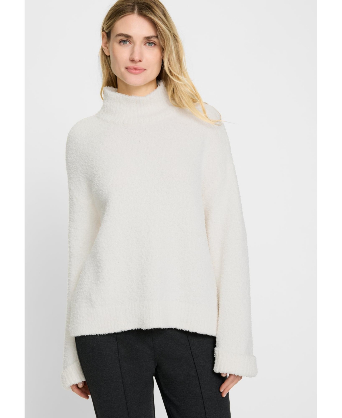 Click here for Olsen Womens Plush Yarn Sweater - Off white prices