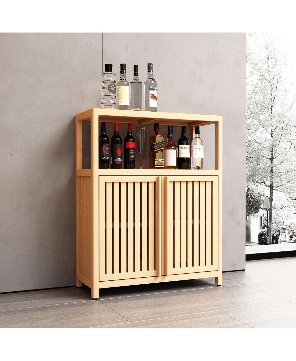 Click here for Vanirror Bamboo Storage Cabinet with Shelves - Whi... prices