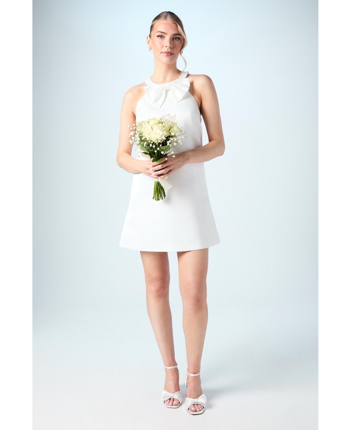 Click here for Coast Womens Sequin Bow Shift Bridal Mini Dress -... prices