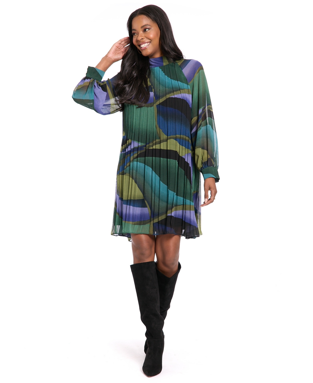 Click here for London Times Womens Bishop Sleeve with Tie Dress -... prices