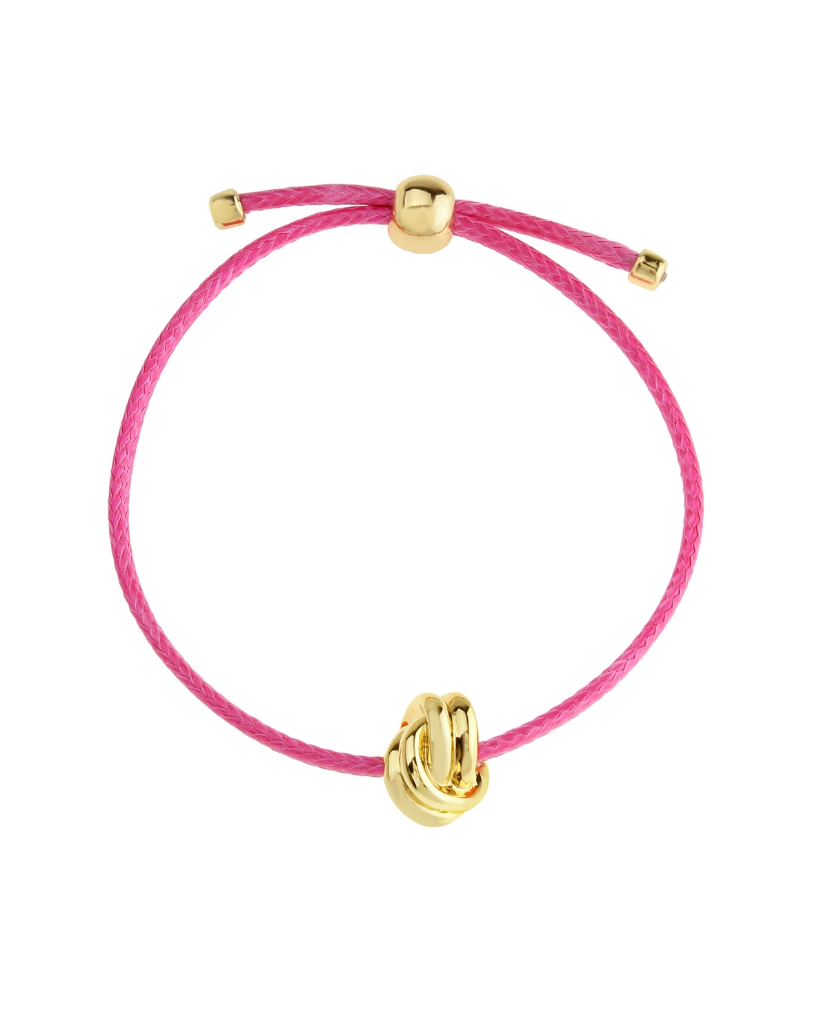 Click here for Steve Madden Pink Knot Friendship Slider Bracelet... prices