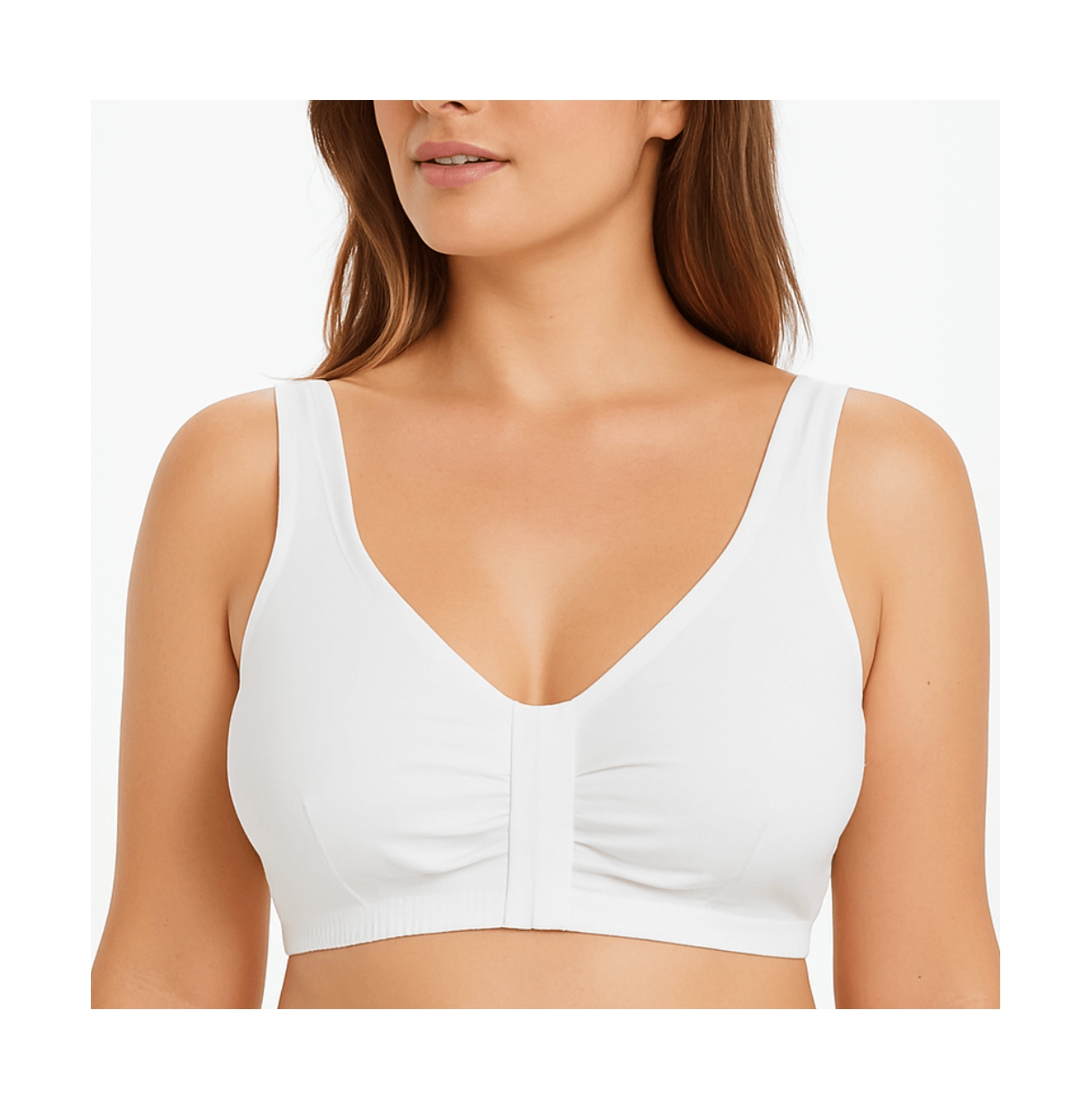 Click here for Meadow Womens Ease Cotton Front Closure Bra for Ma... prices