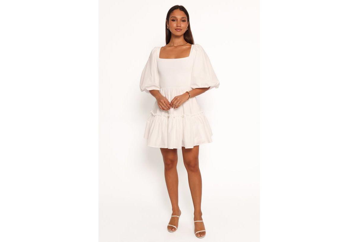 Click here for Petal and Pup Womens Meredith Mini Dress - White prices