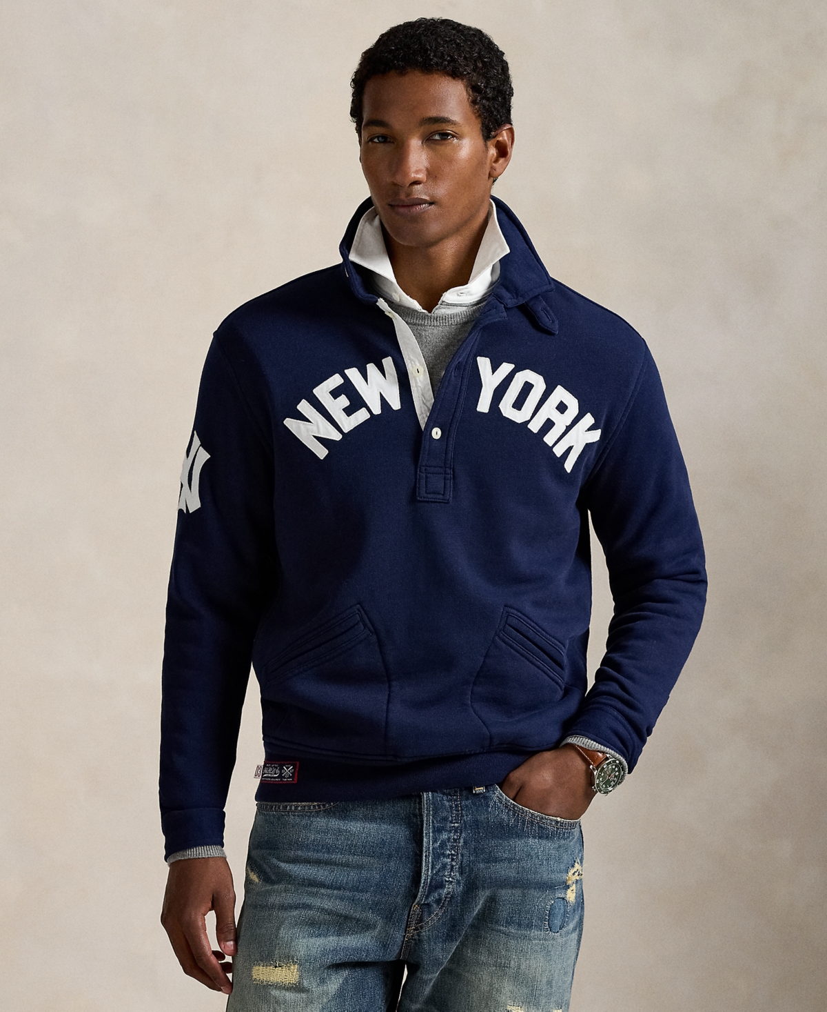 Click here for Polo Ralph Lauren Mens Long Sleeve Sweatshirt - Cr... prices
