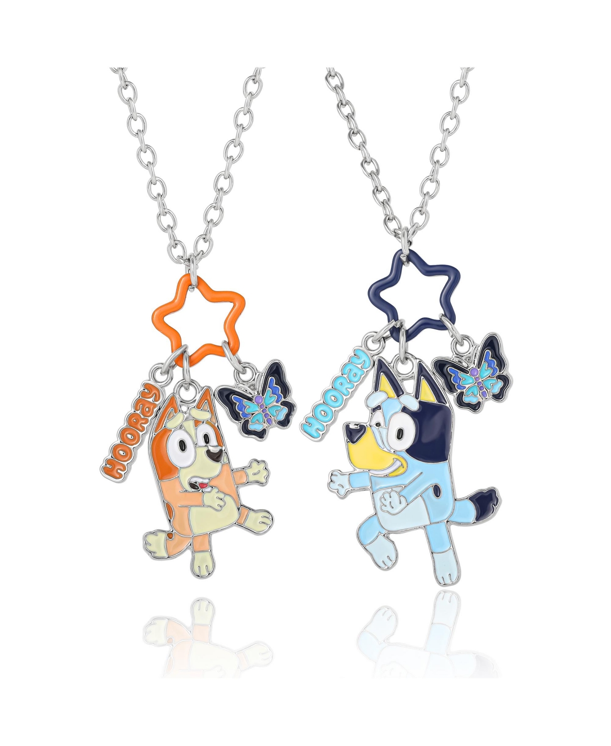 Click here for Bluey and Bingo Bff Pendant Necklace Set with Star... prices