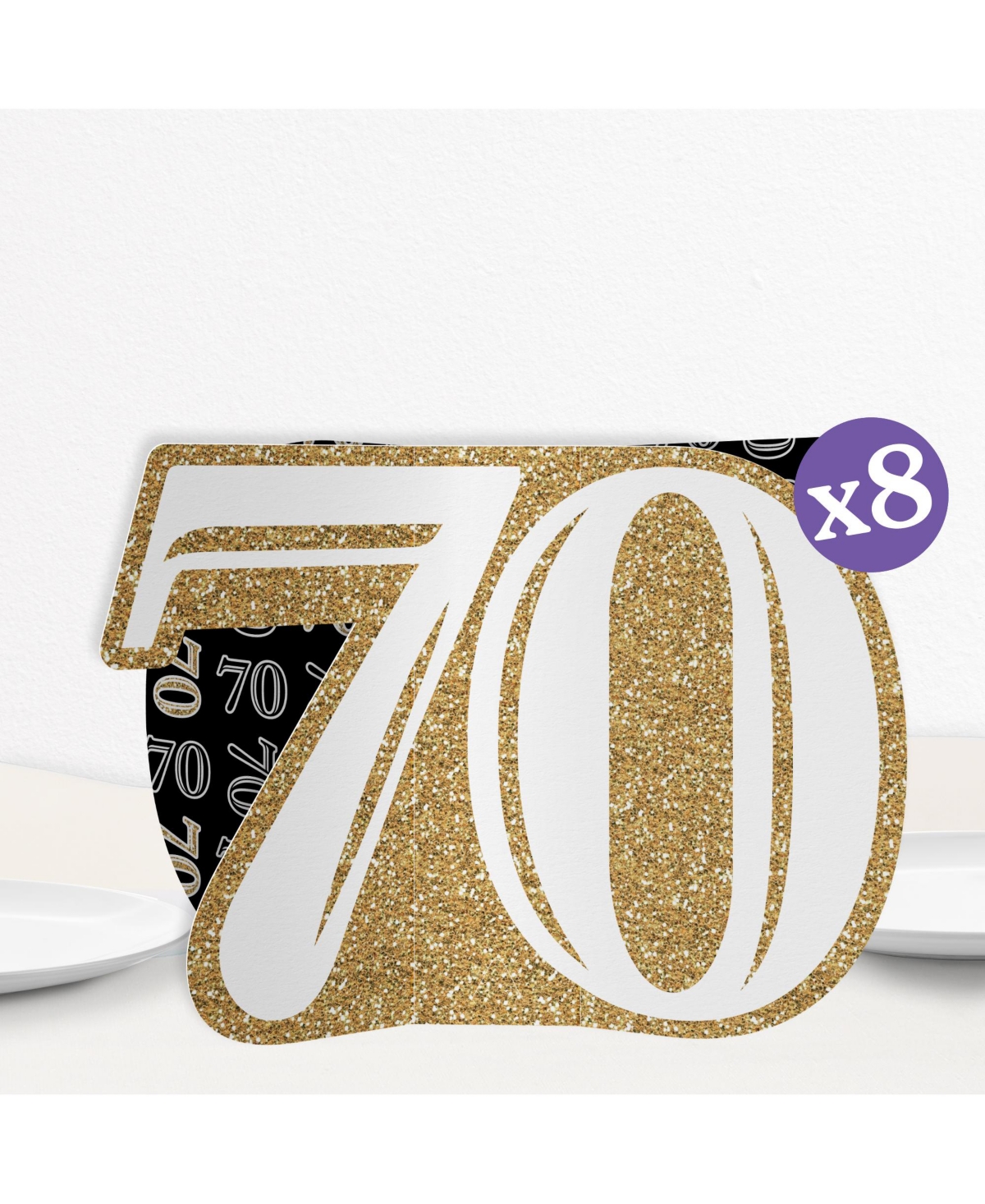 Click here for Big Dot of Happiness Freestanding 3D Gold 60th Bir... prices