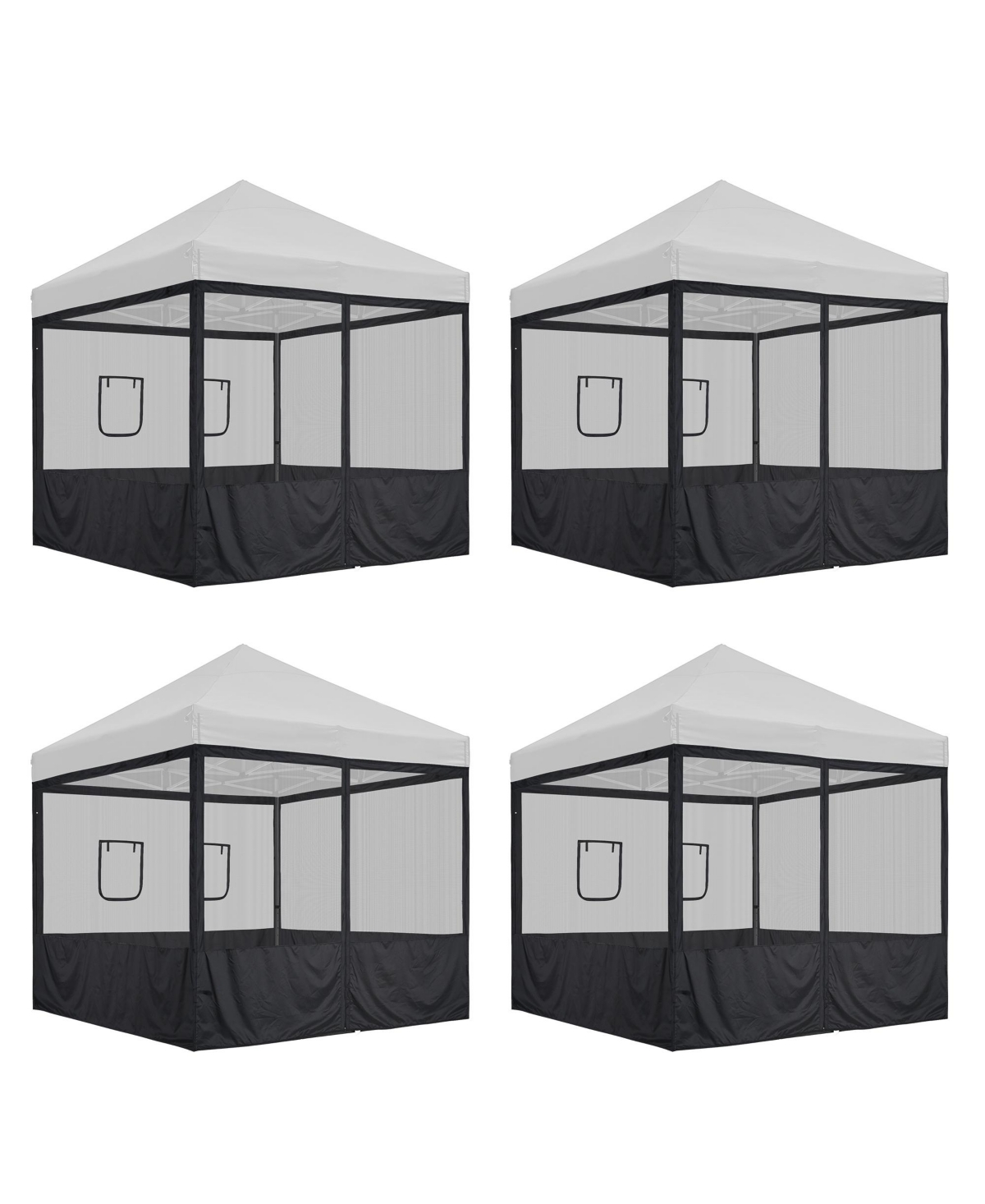Click here for 16 Pcs 10 ft Pop Up Canopy Tent Sidewall Mesh Side... prices