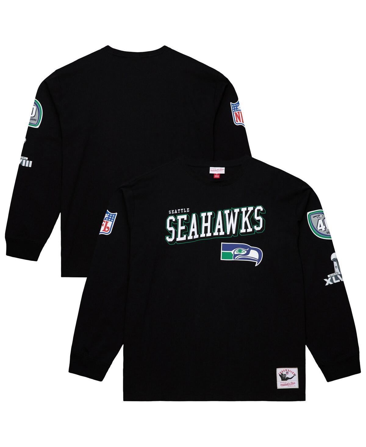 Click here for Mitchell & Ness Mens Black Seattle Seahawks Traini... prices