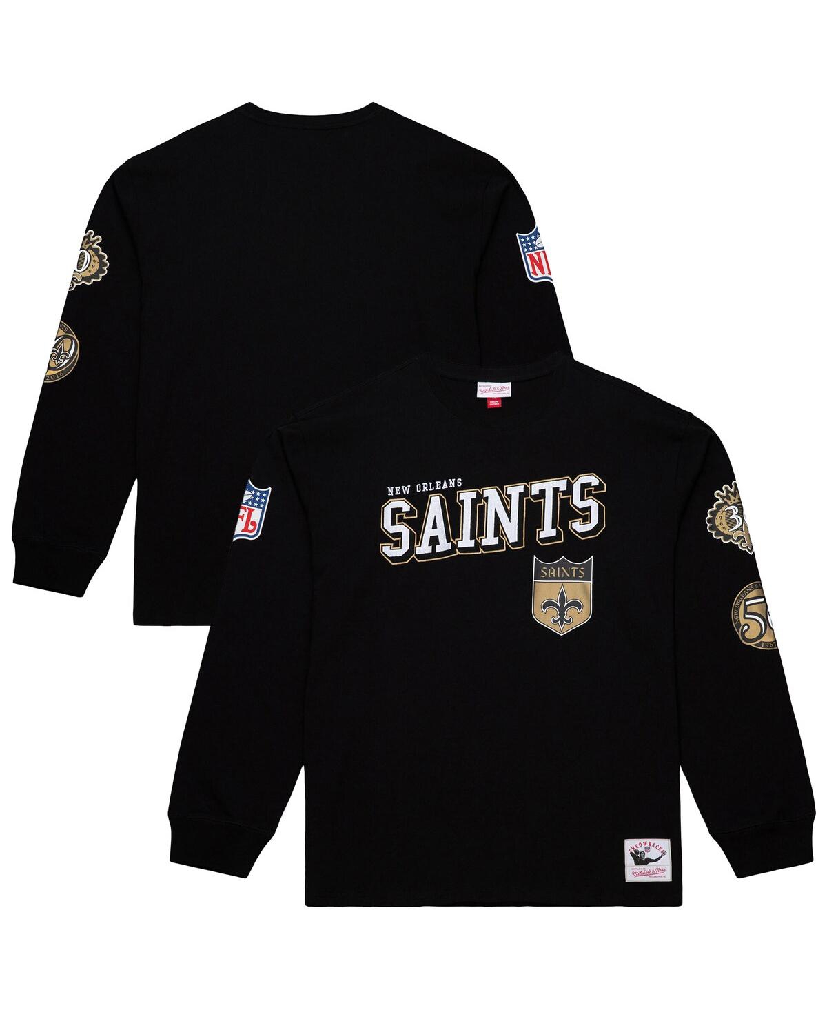 Click here for Mitchell & Ness Mens Black New Orleans Saints Trai... prices