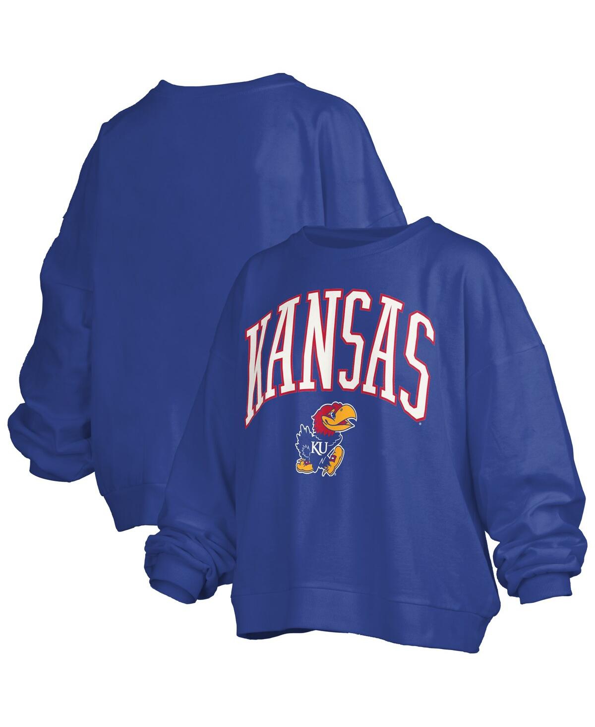 Click here for Pressbox Womens Royal Kansas Jayhawks Janise Arch... prices