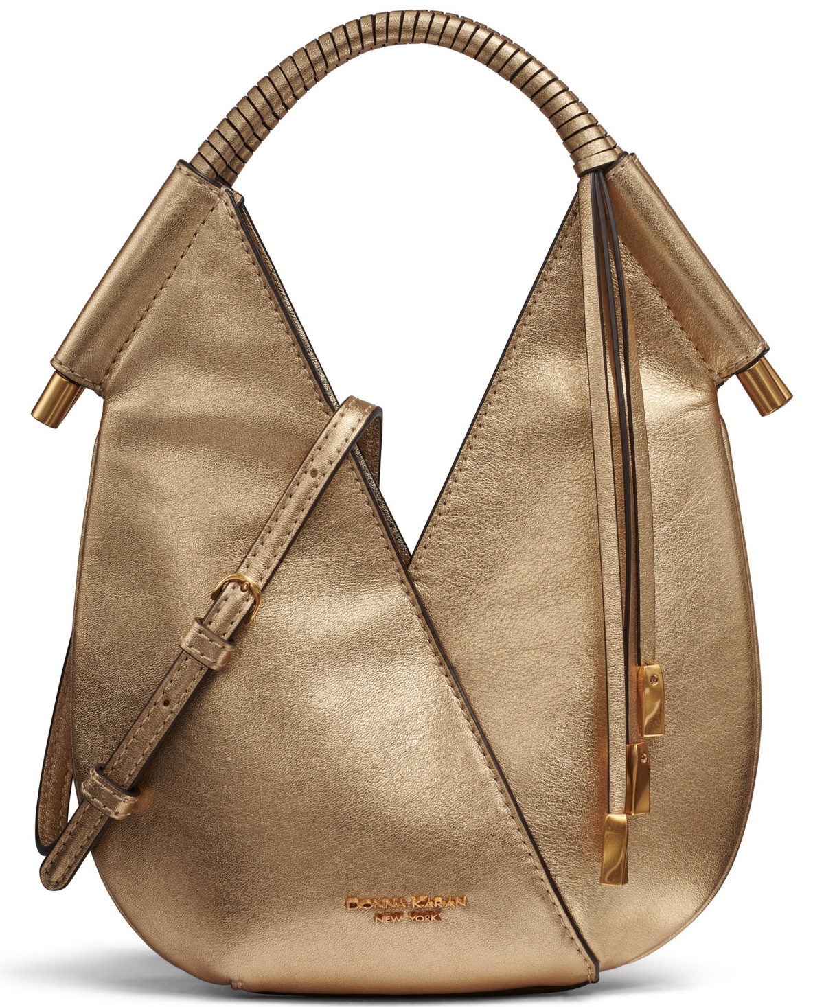 Click here for Donna Karan New York Metallic Micro Crossbody Bag... prices